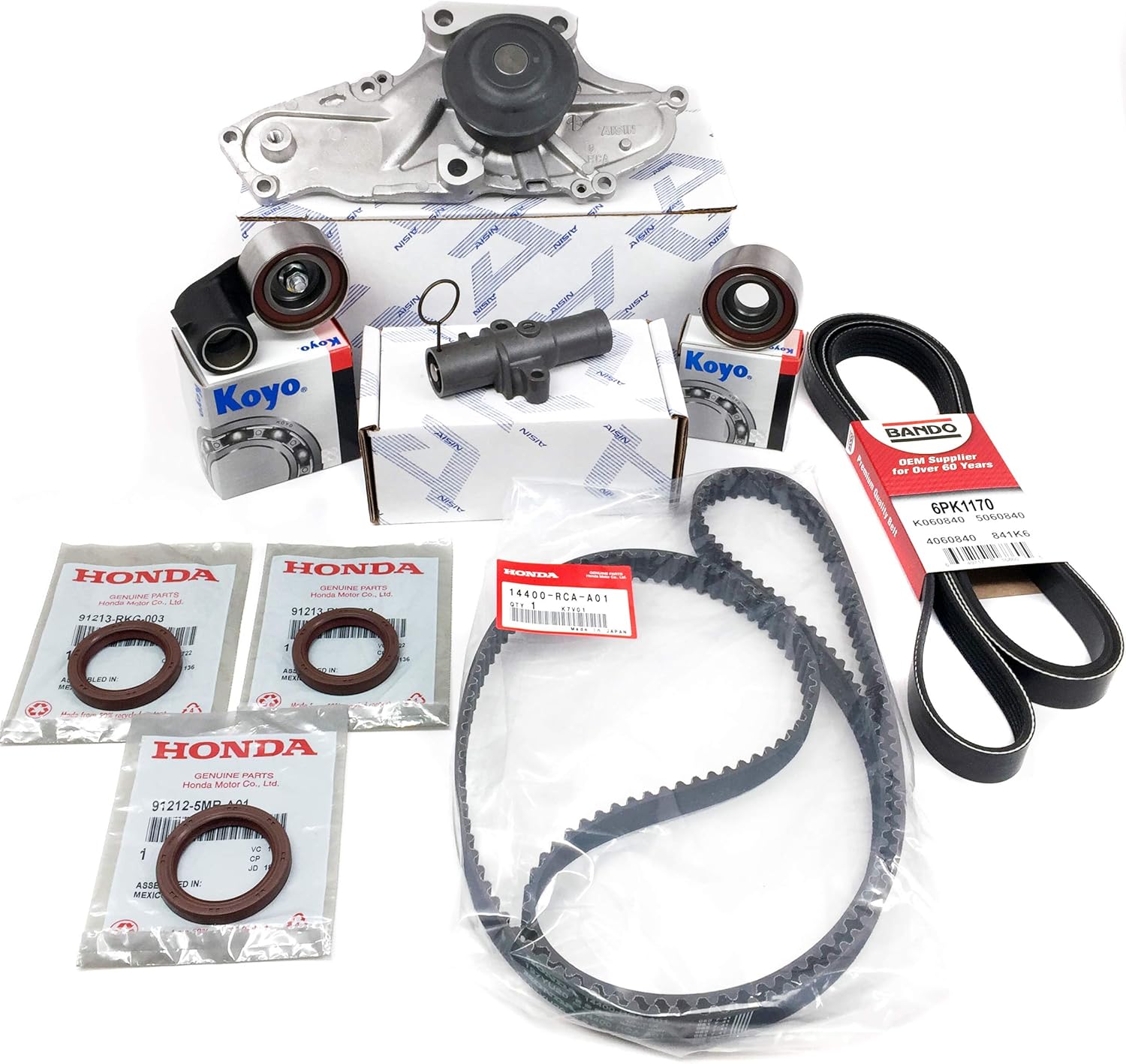 Amazon.com: COMPLETE TIMING BELT KIT (As Pictured) GENUINE/OEM (Kit: T ...