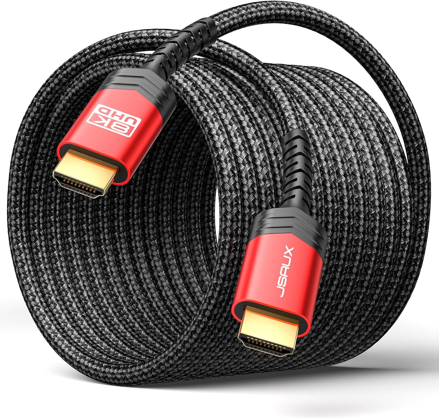 JSAUX HDMI Cable 5M 2.1,Ultra HD Cable High-Speed Lead 48Gbps, HDMI Cable (8K@60Hz 7680x4320, 4K ...