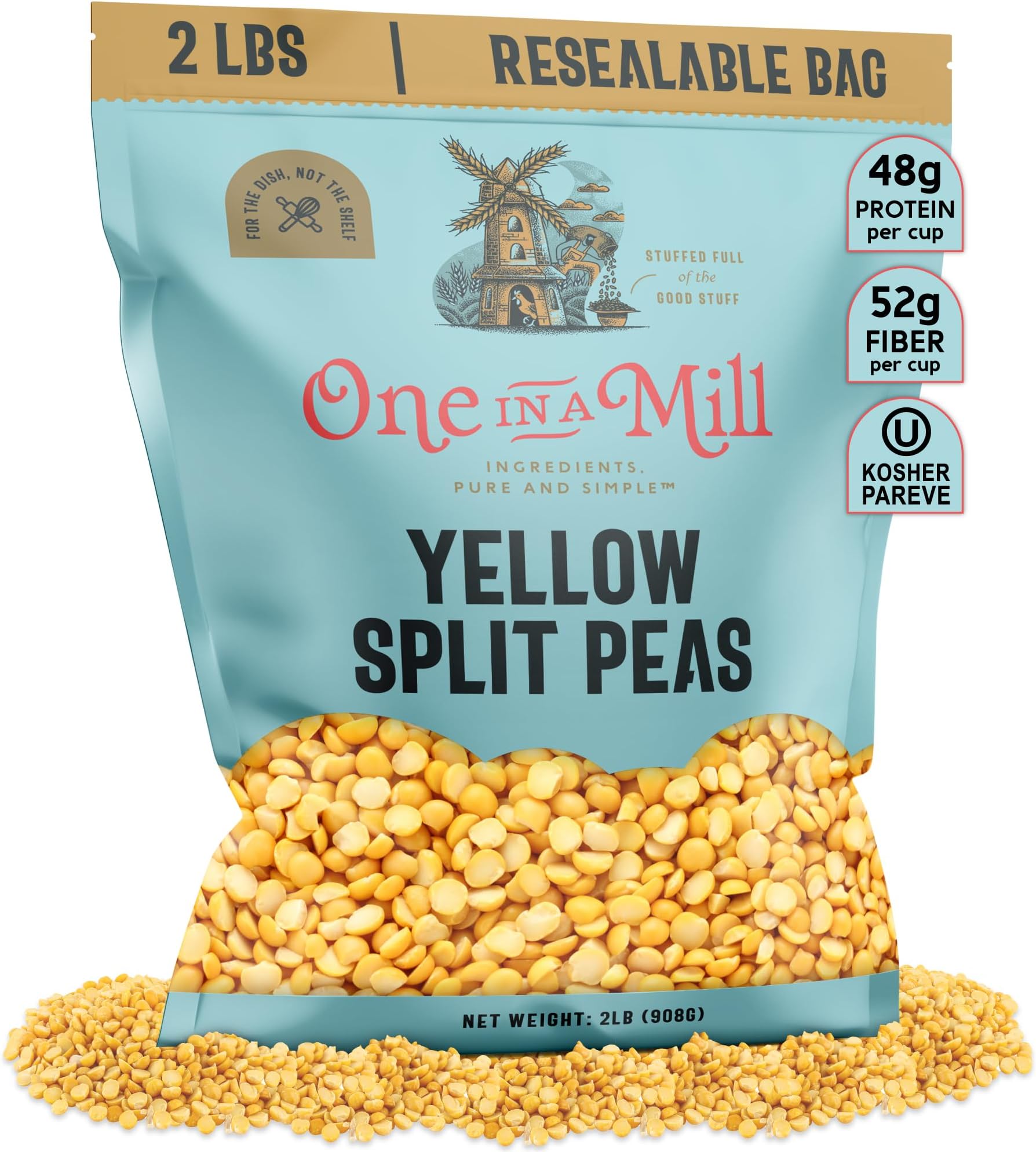 Amazon.com : Hurst's HamPeas Brand Green Split Peas (Pack of 2) 20 oz ...