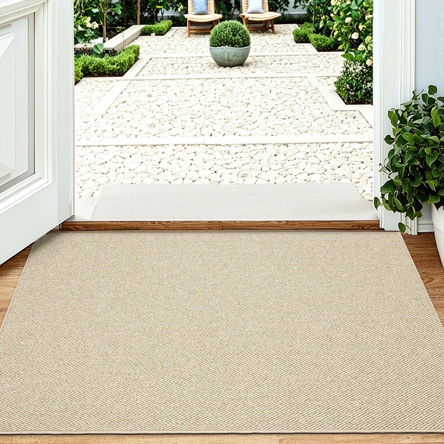 Amazon.com: LUMI Ultra Thin Indoor Door Mat for Entrance 36"x56", Non ...