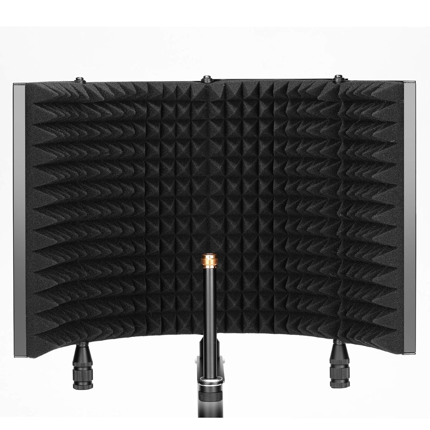 Neewer Pro Microphone Isolation Shield, 4-Panel Mic Shield, High ...