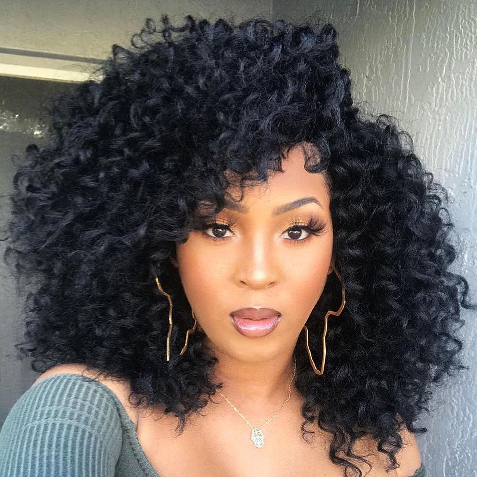 Amazon.com : Leeven Pre Looped Micro Kinky Curly crochet Hair 12 Inch 8 ...