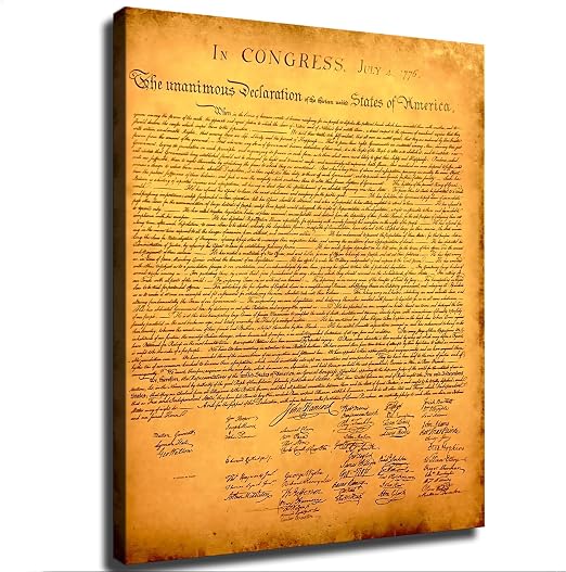 Amazon.com: 1776 United States Declaration of Independence Poster ...
