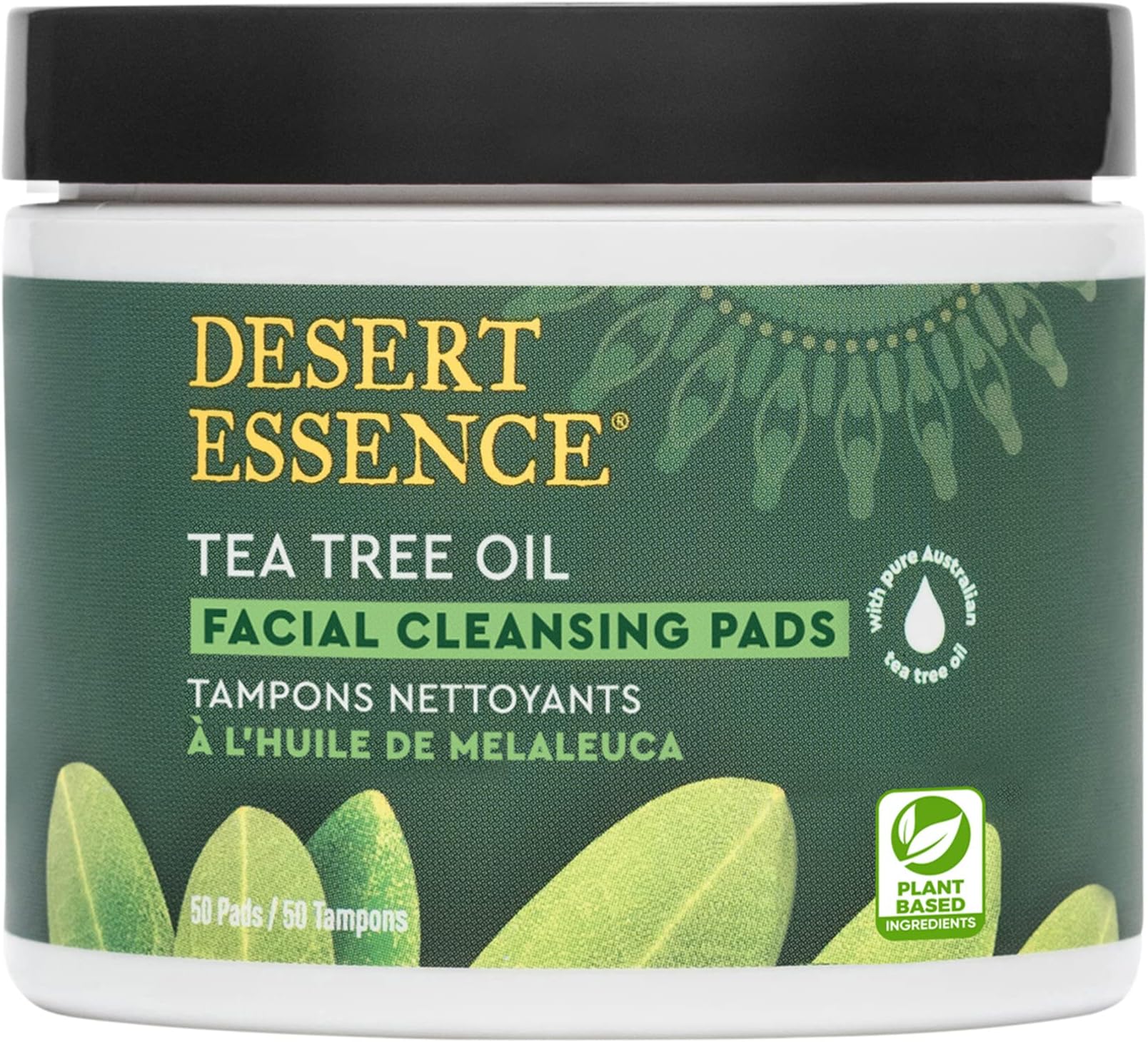 Amazon.com: Desert Essence Tea Tree Oil Facial Cleansing Pads - Makeup ...
