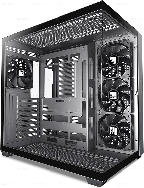 FOIFKIN F300 PC Case - Preinstalled 4 without RGB Fans, ATX Mid-Tower ...