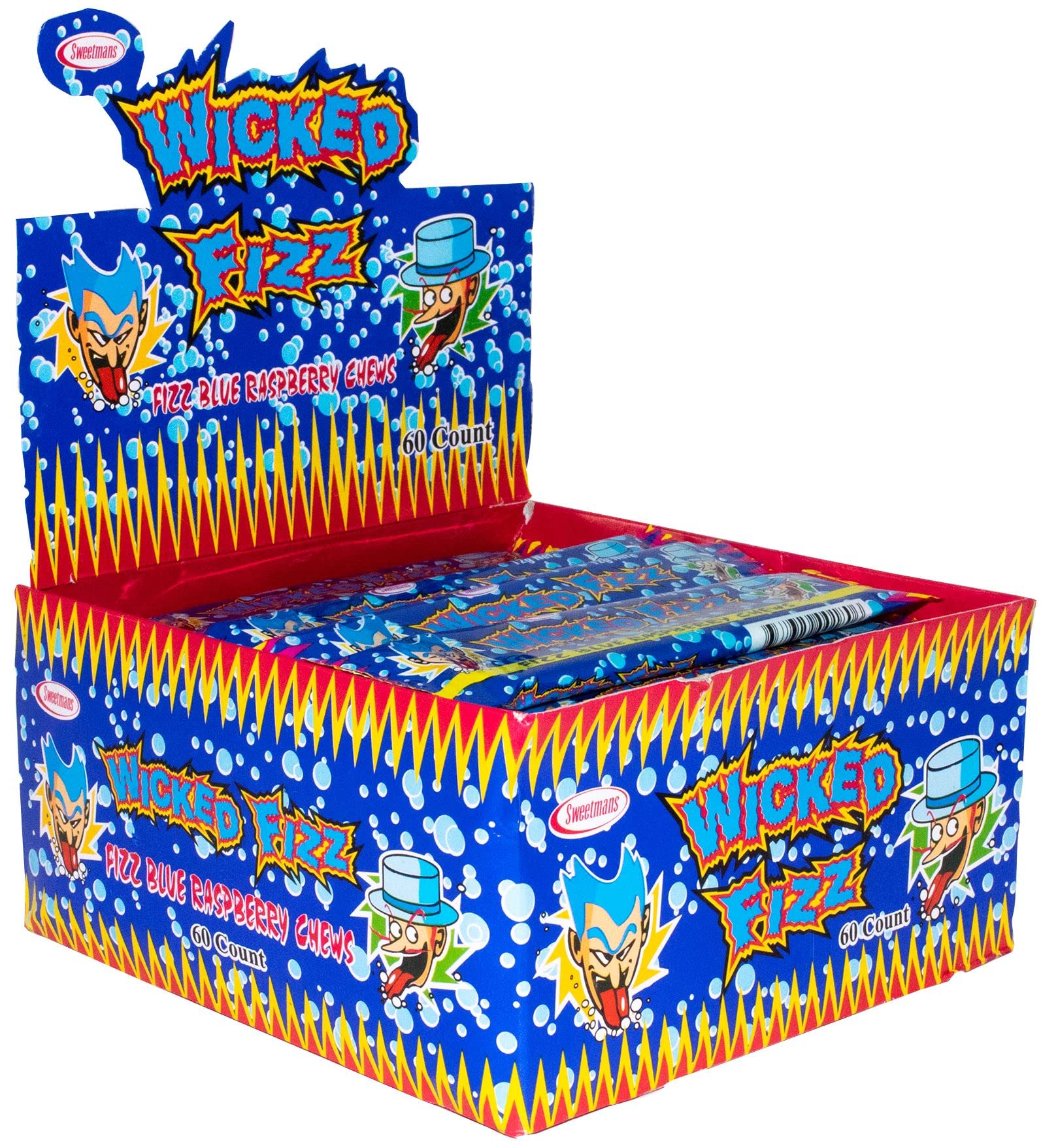 Wicked Fizz Blue Raspberry Flavour 12g x 72 : Amazon.com.au: Pantry ...
