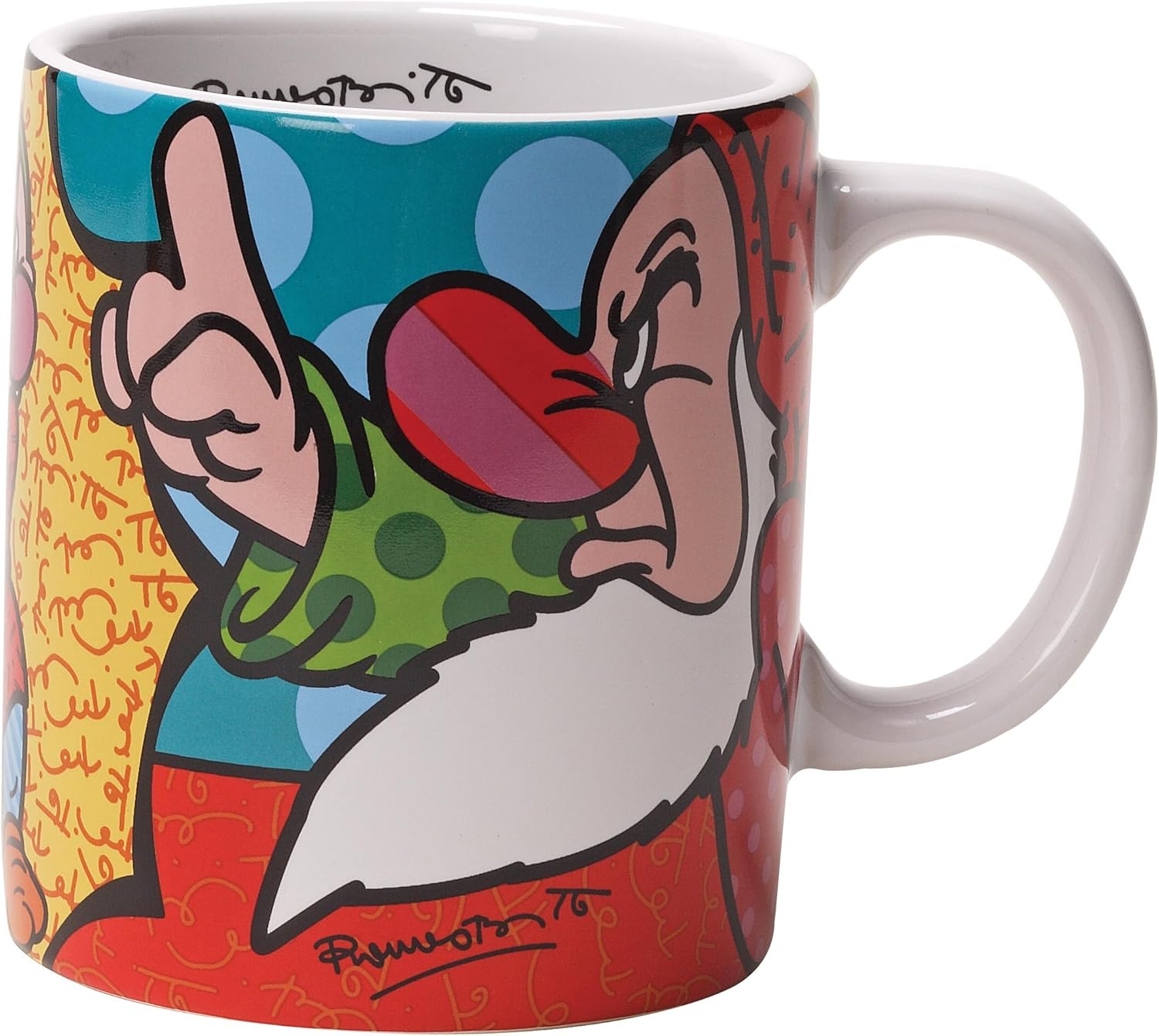 Disney by International Artist Romero Britto for Enesco Grumpy Mug 4.25 ...