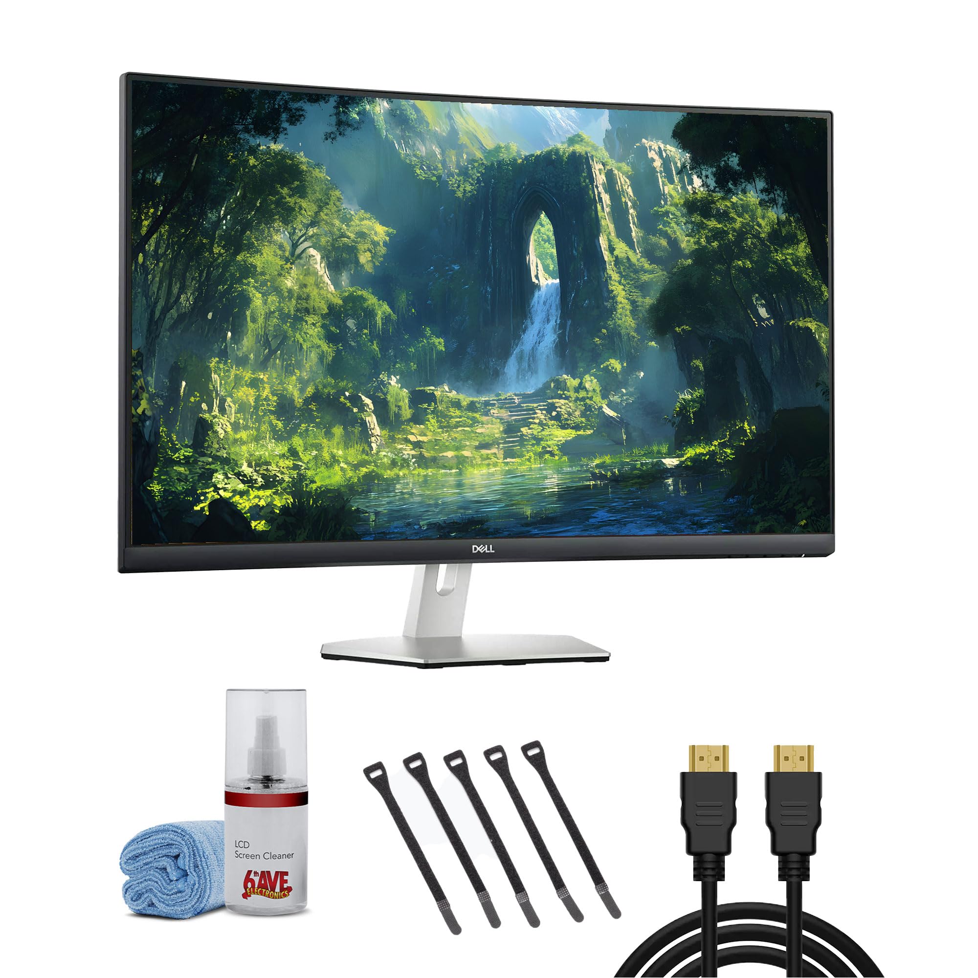 Amazon.com: Dell 32 Inch Curved FHD Monitor (S3222HN) Bundle Including ...