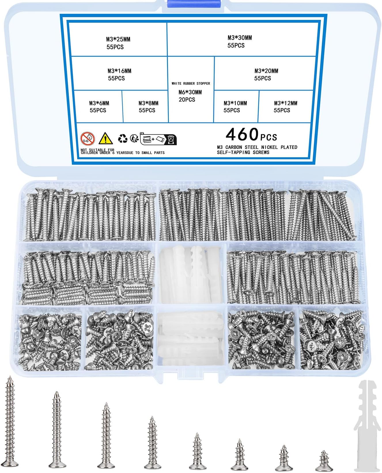 Amazon.com: #1 Wood Screw Assortment Kit, 240 Pieces, Model:, Outdoor ...