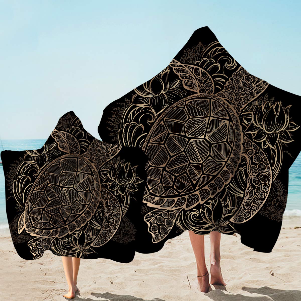 Amazon.com: Sleepwish Turtle Hooded Bath Towel Turtle Beach Towel with ...