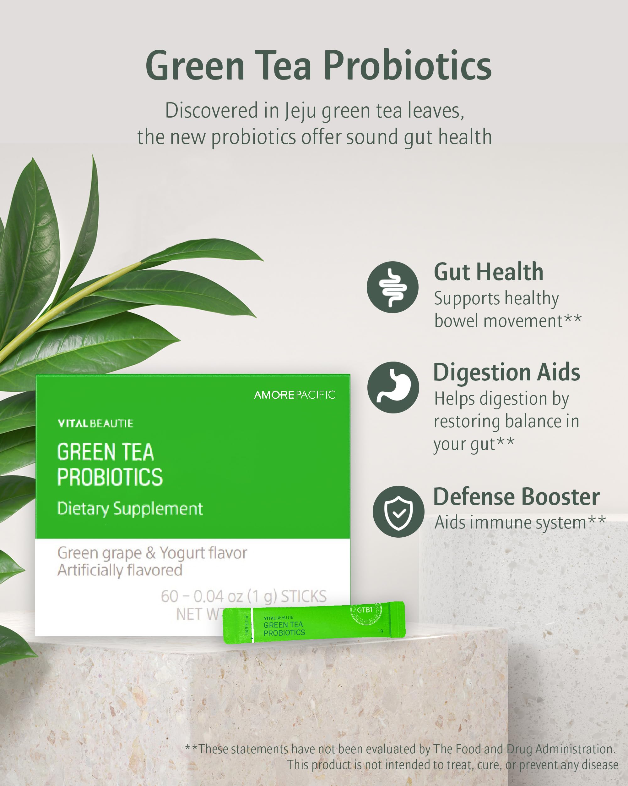 Snapklik.com : VITALBEAUTIE Green Tea Probiotics