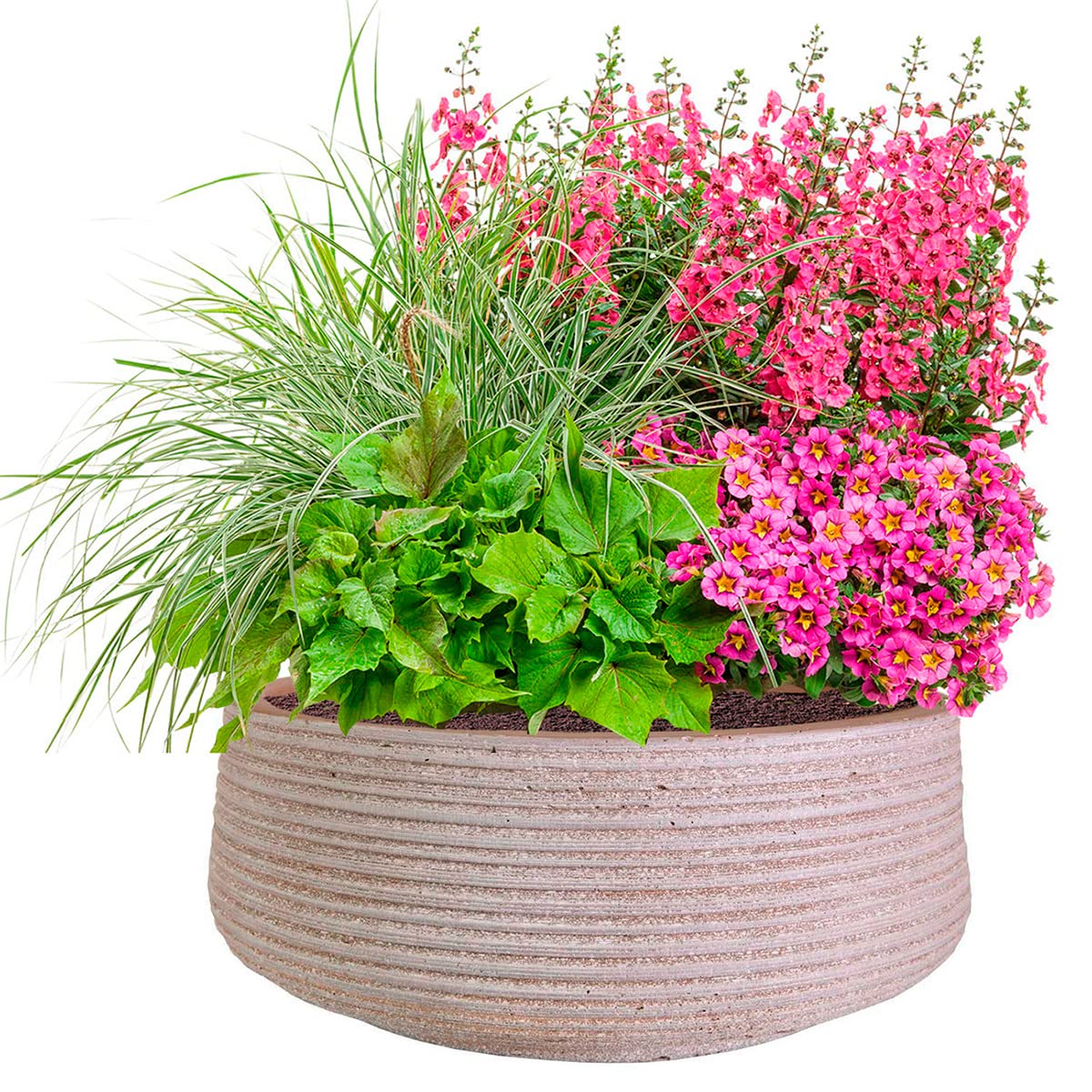 IDEALIST Plant Pots Outdoor 12 Inch Plant Bowls | Garden Planters with ...