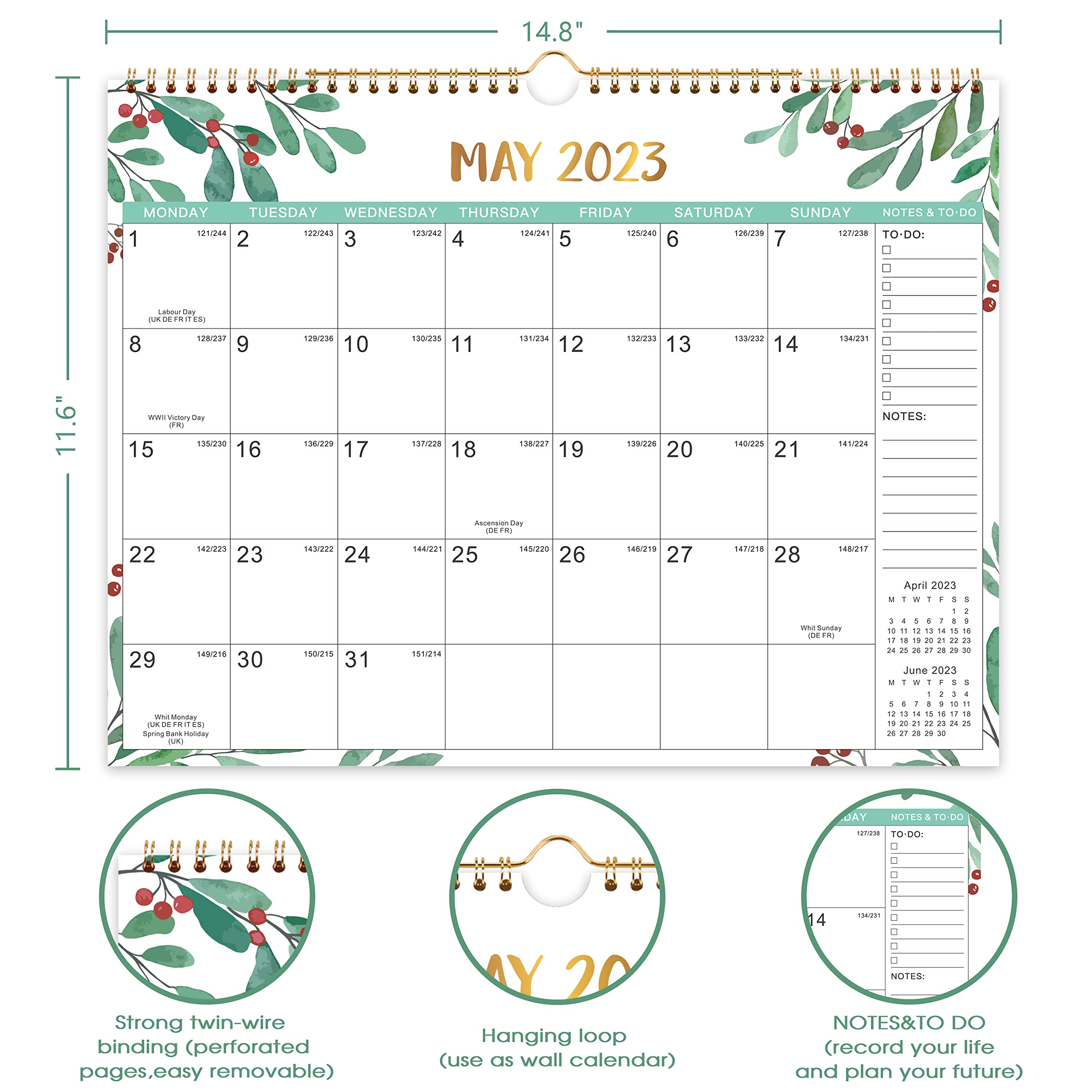 Buy Wall Calendar 2022-2023 - 2022-2023 Wall Calendar, July 2022 ...