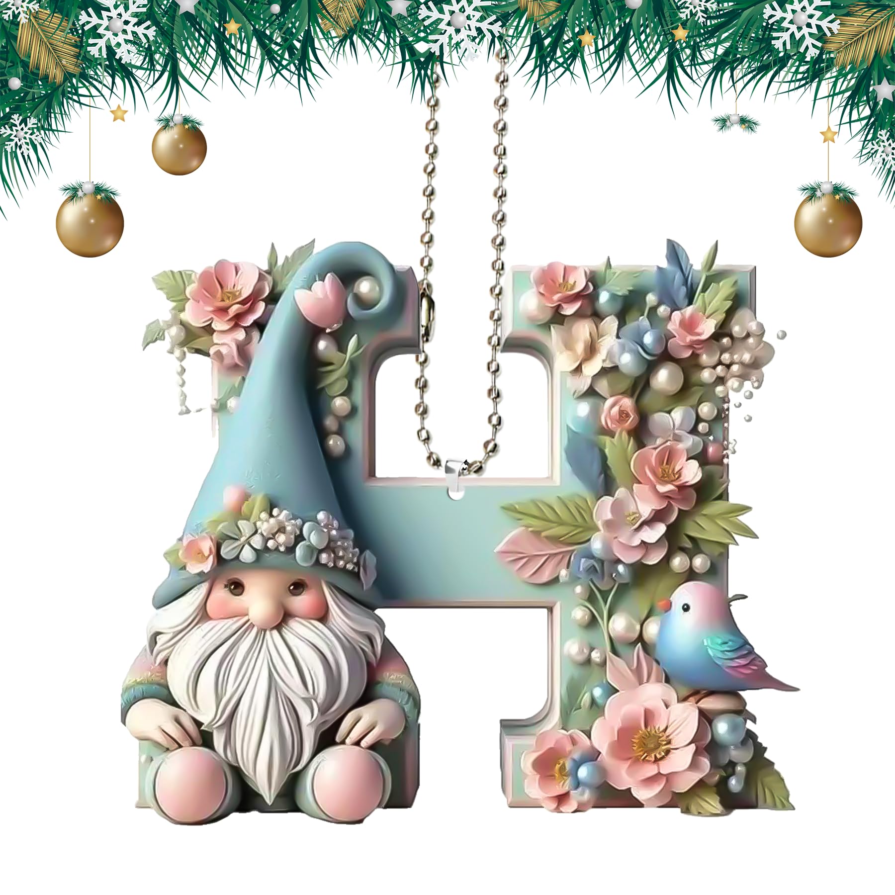 TXP Christmas Ornaments 2024, Letter Christmas Tree Ornaments, 2D ...