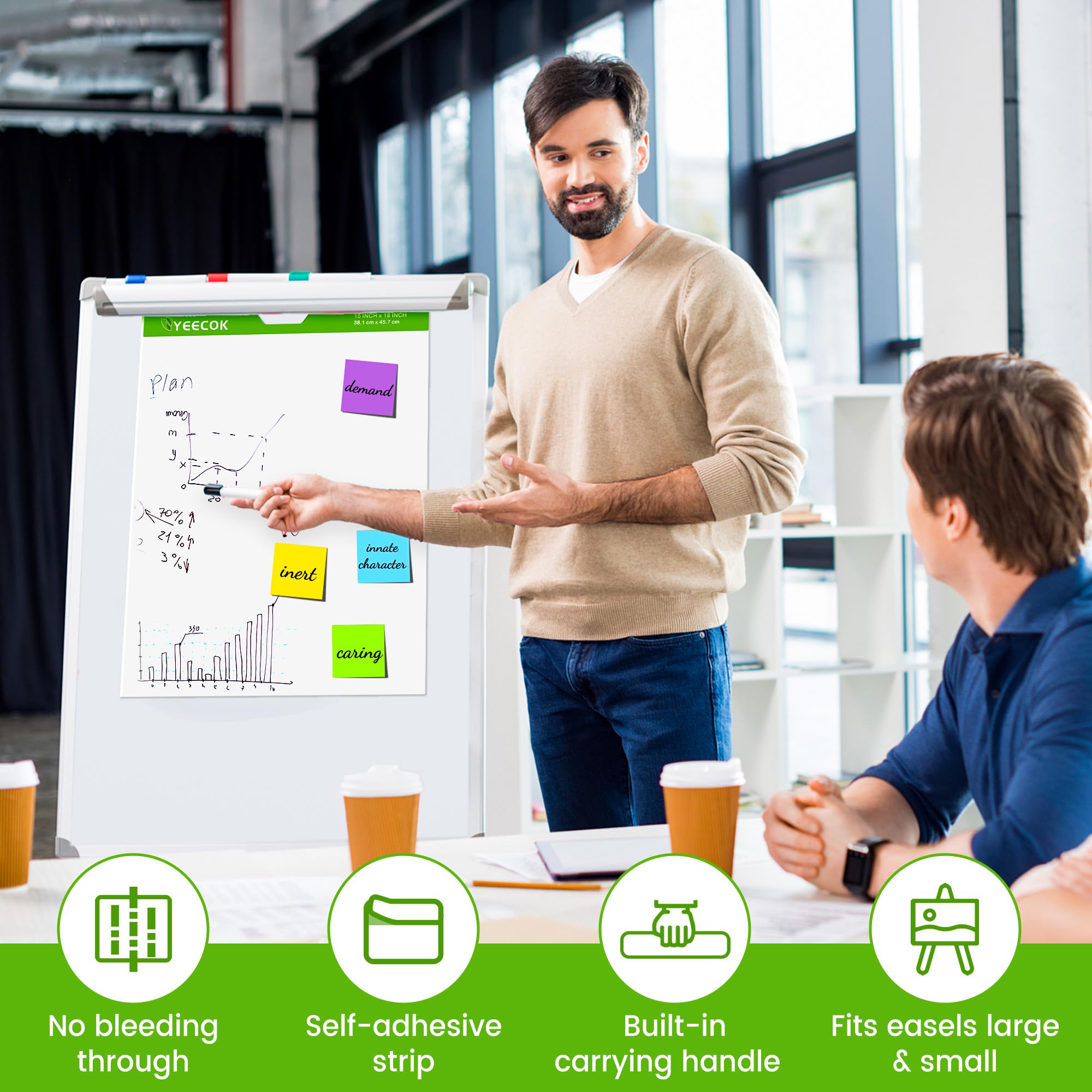 Snapklik.com : Self-Stick Mini Easel Pad 15 In X 18 In, 30 Sheets/Pad ...