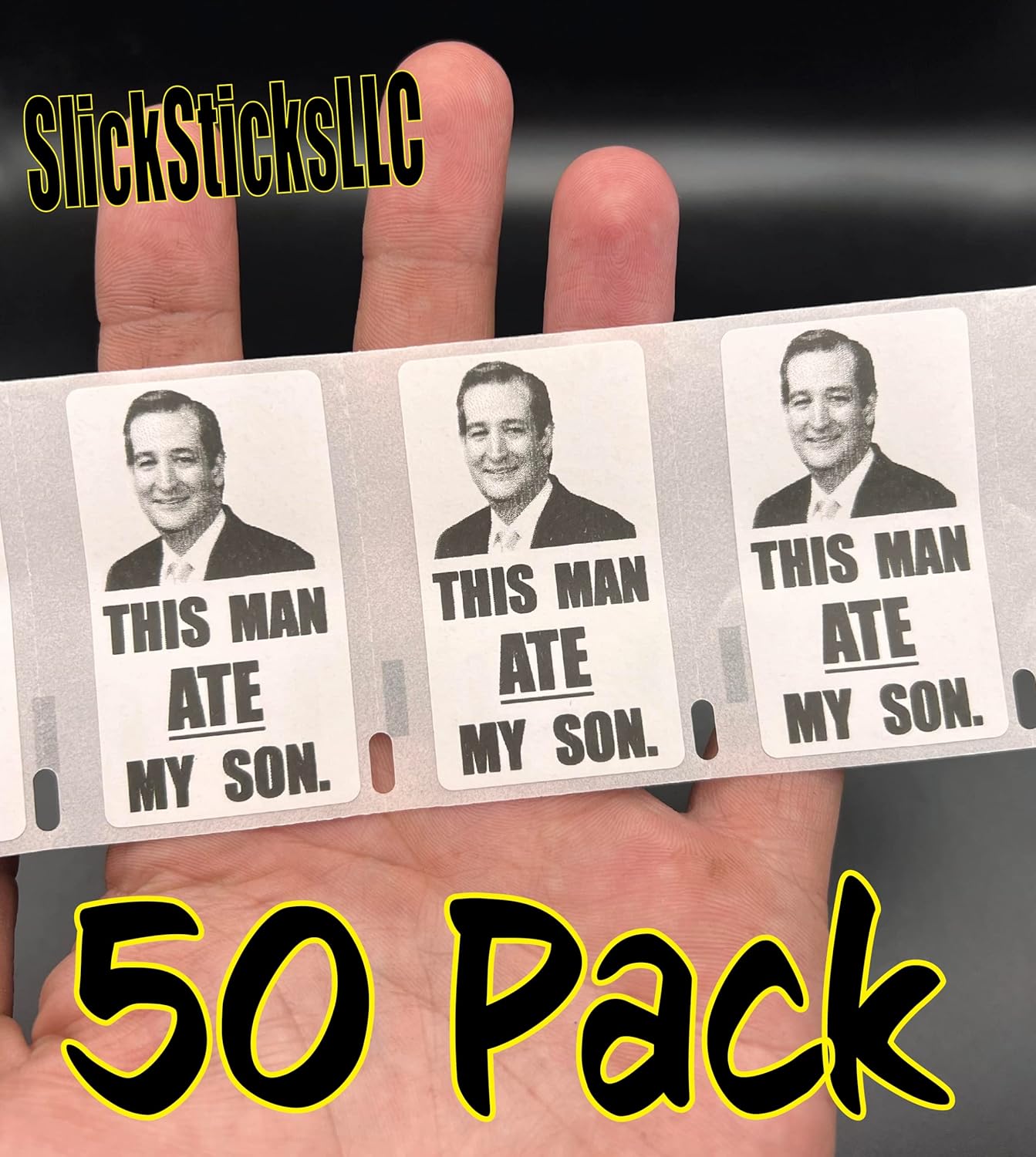 Amazon.com: 50PCS This Man ATE My Son Stickers Bulk lot : Toys & Games