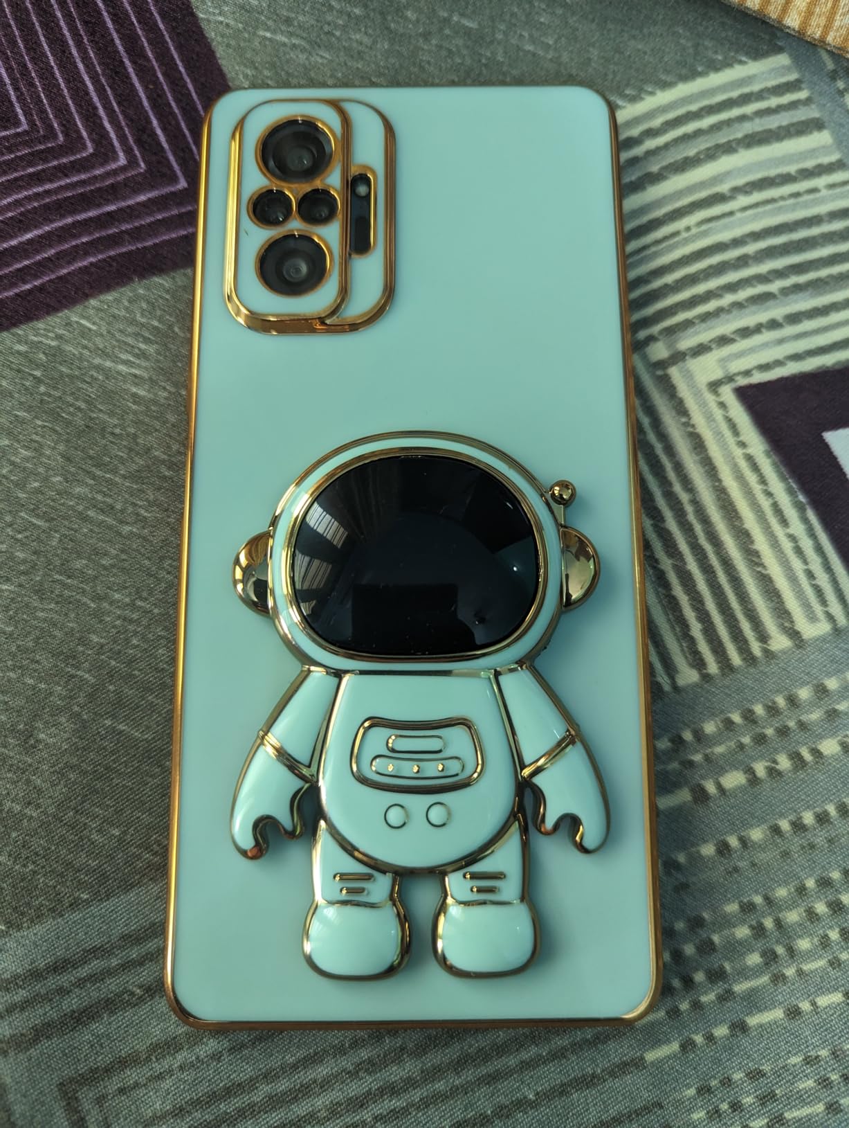 KARWAN®️ 3D Astronaut with Folding Stand Back Cover Case Compatible for ...