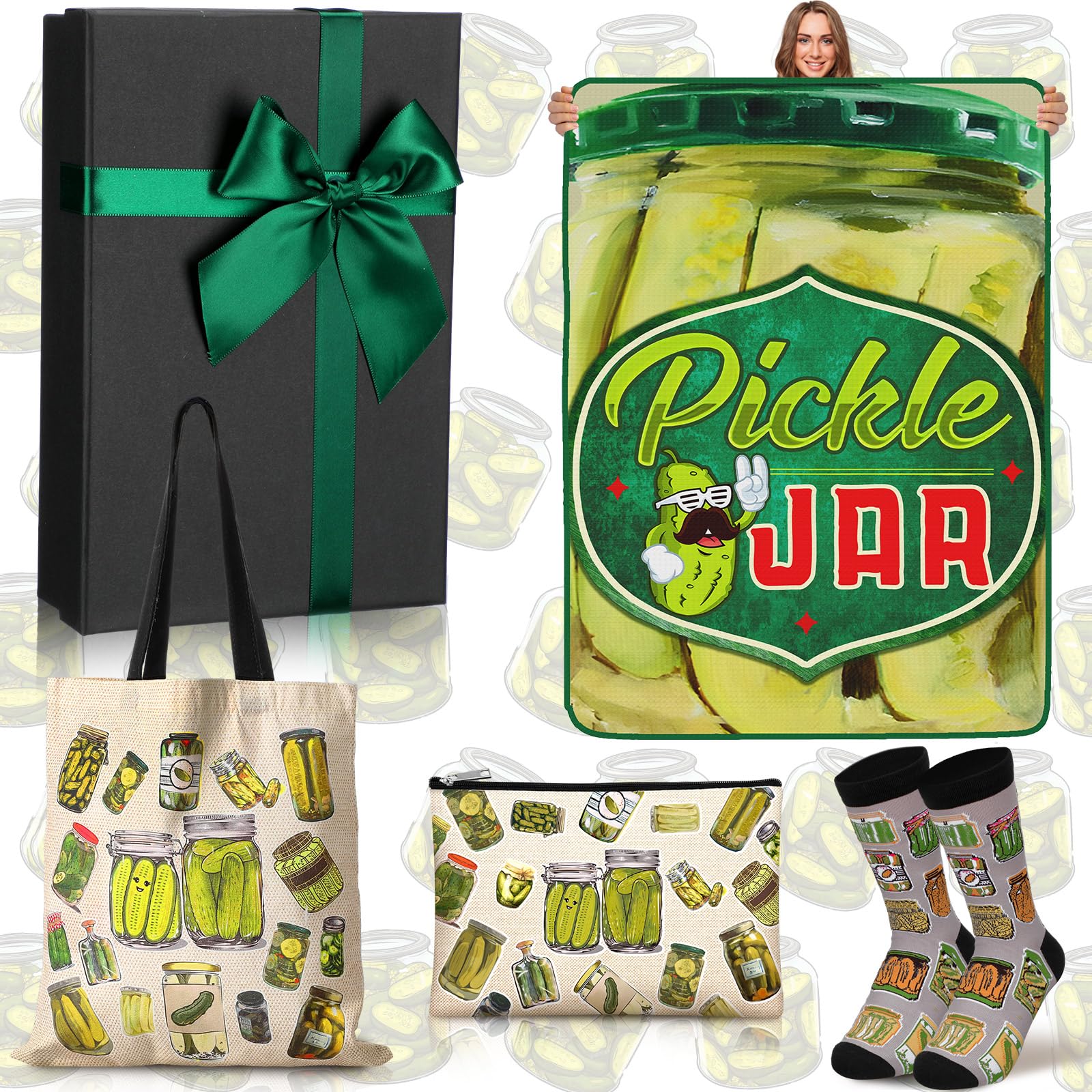 Amazon.com: Soaoo 4 Pcs Pickle Gifts for Pickle Lovers Set, Pickle Jar ...