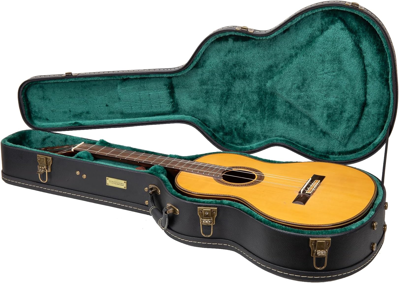 Crossrock Wooden Guitar Case -Fits 4/4 Classical Nylon String Guitars ...