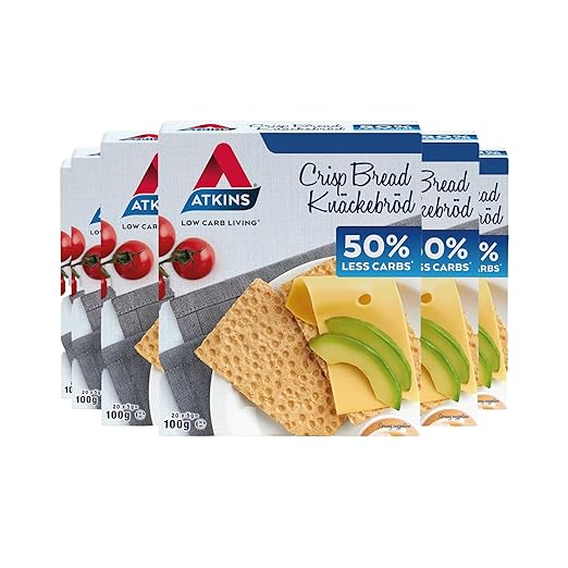 Amazon.com: Atkins Low Carb Crispbread 100g x 6 Pack