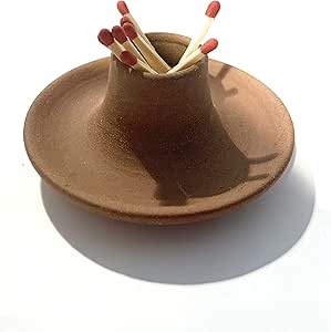 Amazon.com: Ceramic Match Holder with Striker- Matches in Jar ...