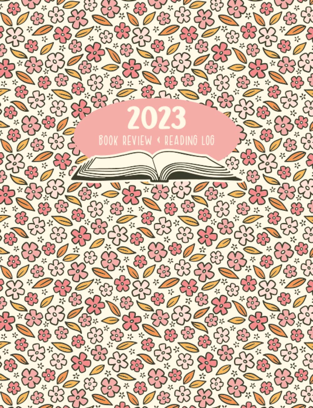 Amazon | 2023 Book Review & Reading Log: Pink & Orange Floral Cover ...