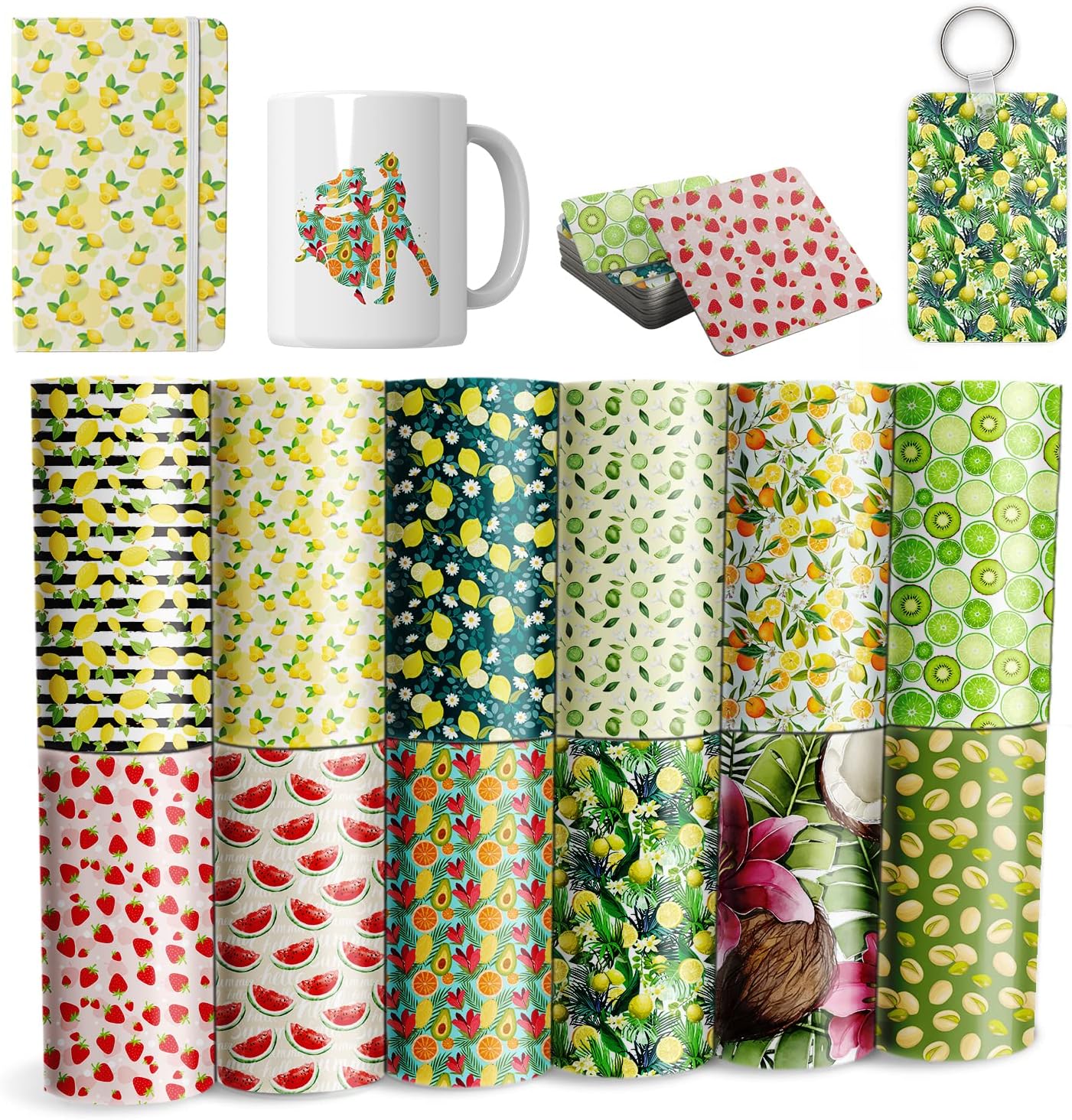 Amazon.com: Infusible Transfer Ink Sheets 12 Pieces/Set,Plant Fruit Ink ...