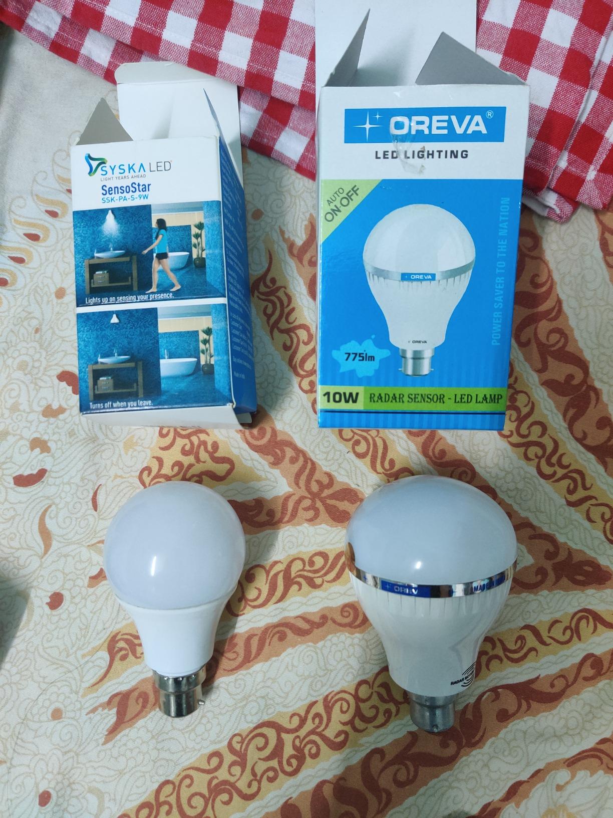 Buy SYSKA 9W SensoStar Radar Motion Sensor Led Bulb Up to 5mtr Range ...