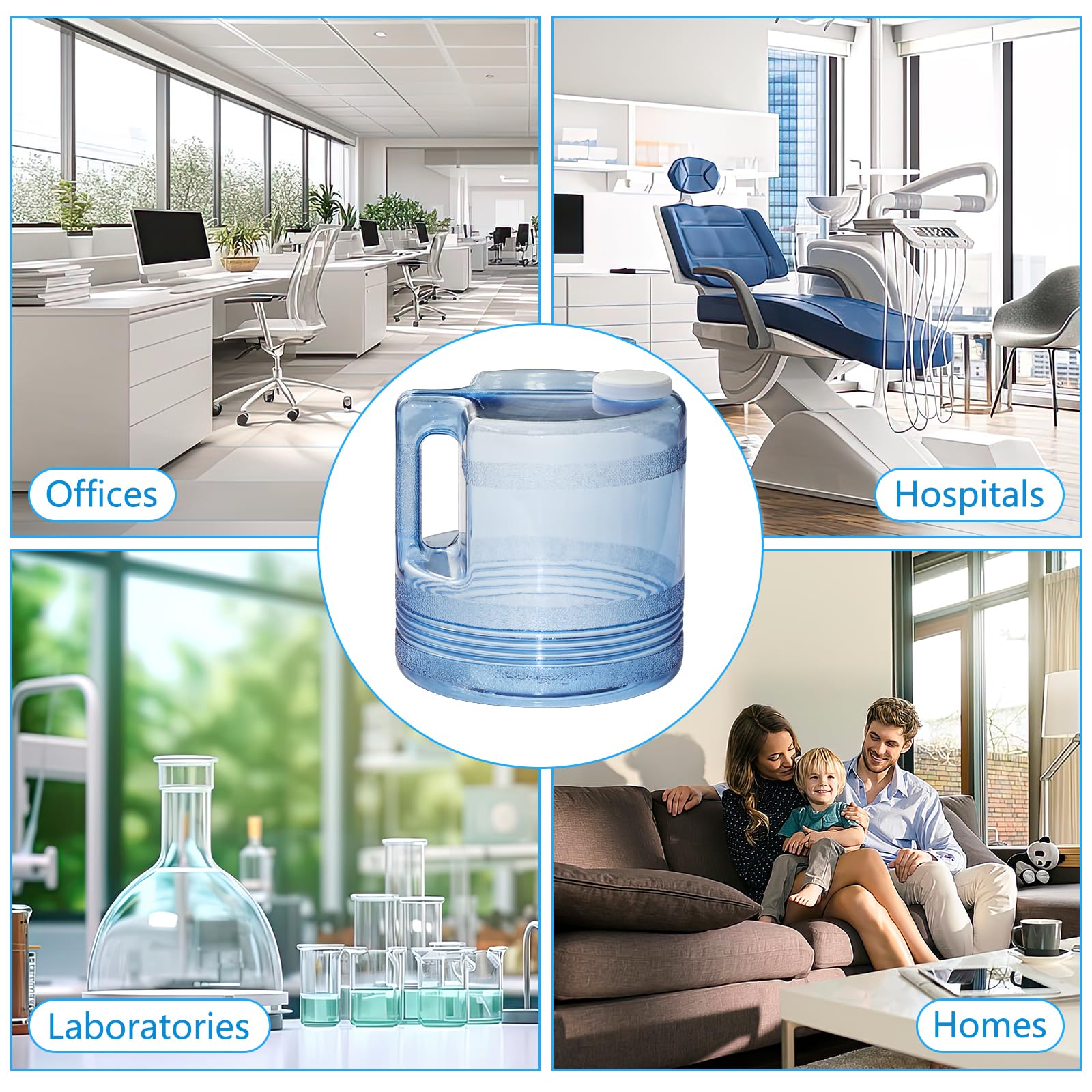 Snapklik.com : CYTGOUPER 1 Gallon /4L Distiller Water Container ...