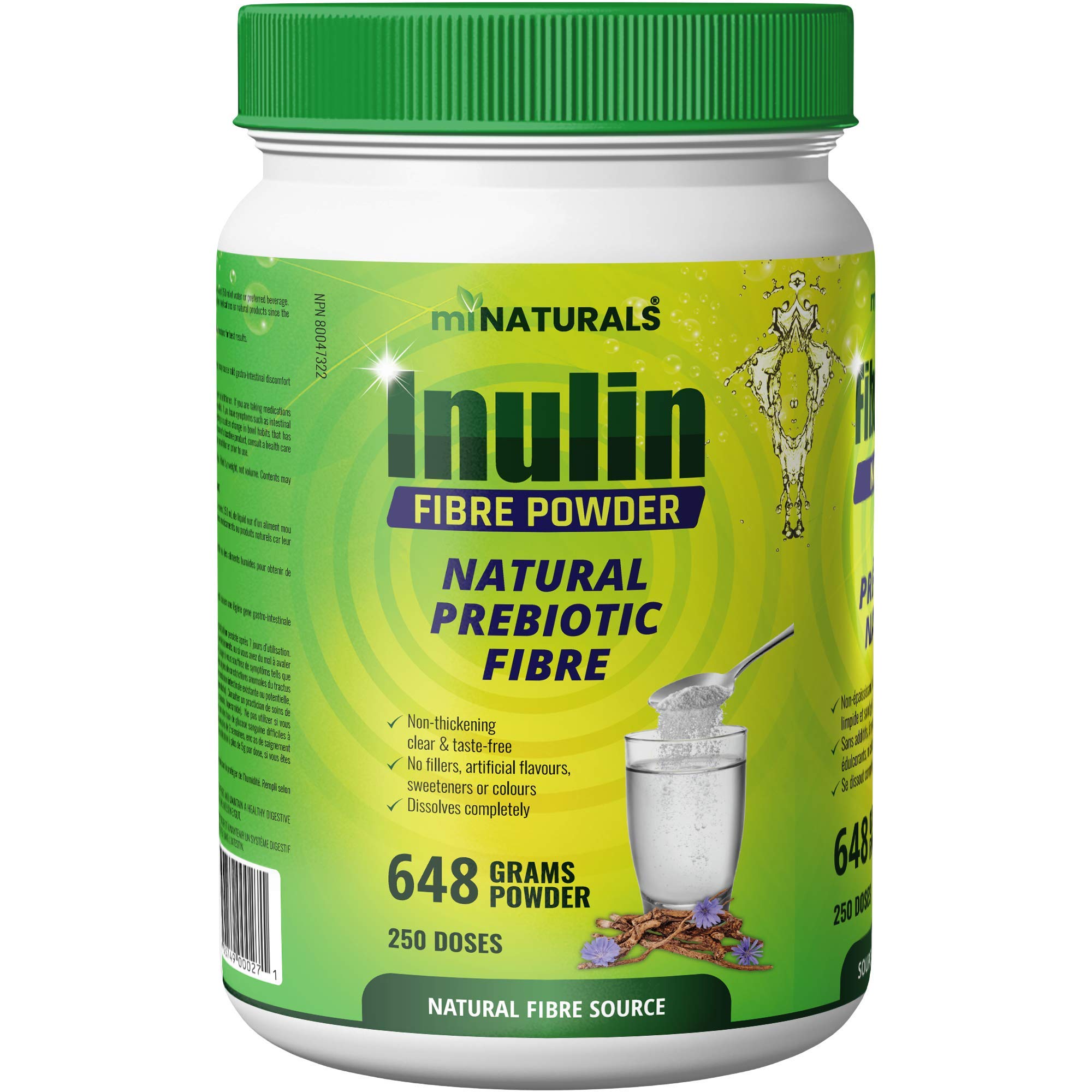 Pure Inulin Fiber Powder, Natural Prebiotic Fibre Supplement, Clear and ...
