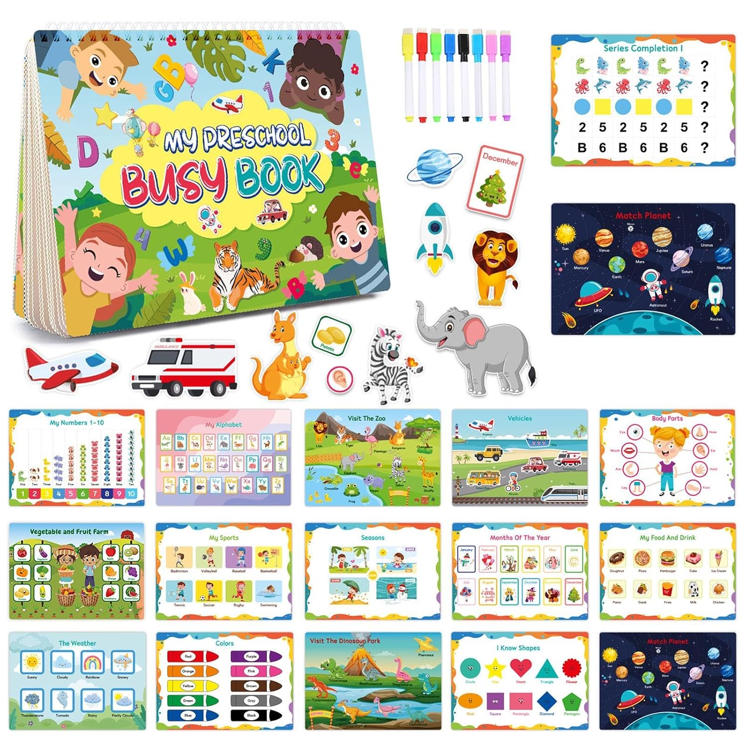 Lyla Interactive Activity Book Sensory Toys Montessori Toy for Ages 3 ...