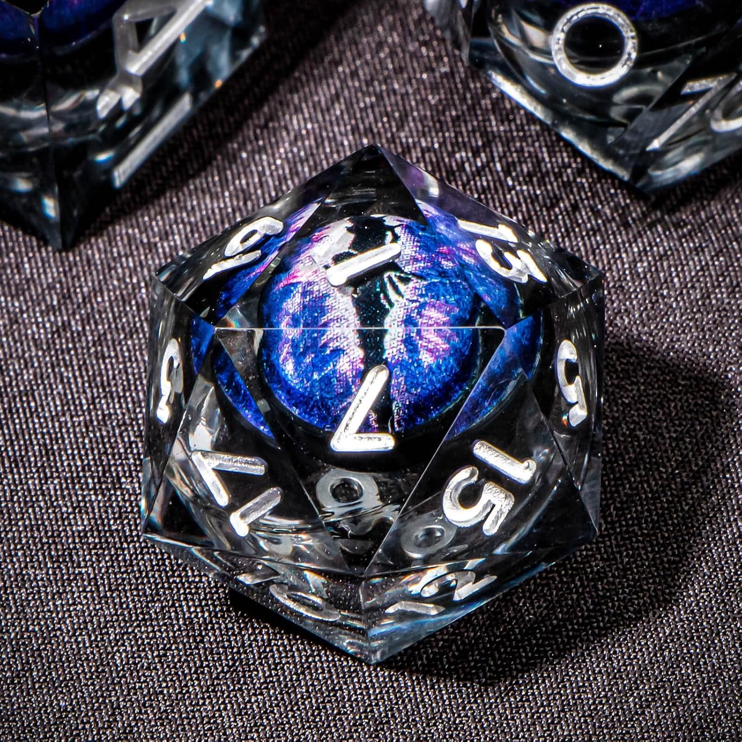 Amazon.com: OUKELANWO Sharp Edge Resin Dragon Eye DND Dice Set D&D with ...