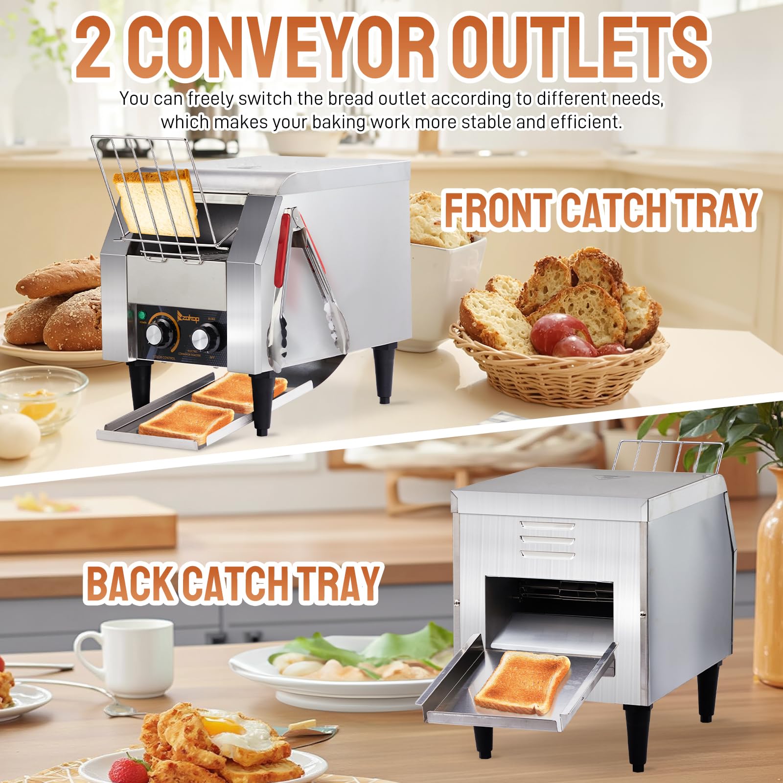 Snapklik.com : Commercial Toaster 150 Slices/Hour, Electric Conveyor ...