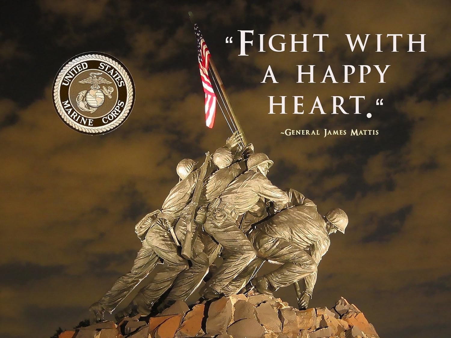 Amazon.com: USMC Motivation Poster General James Mattis Poster 18x24 ...