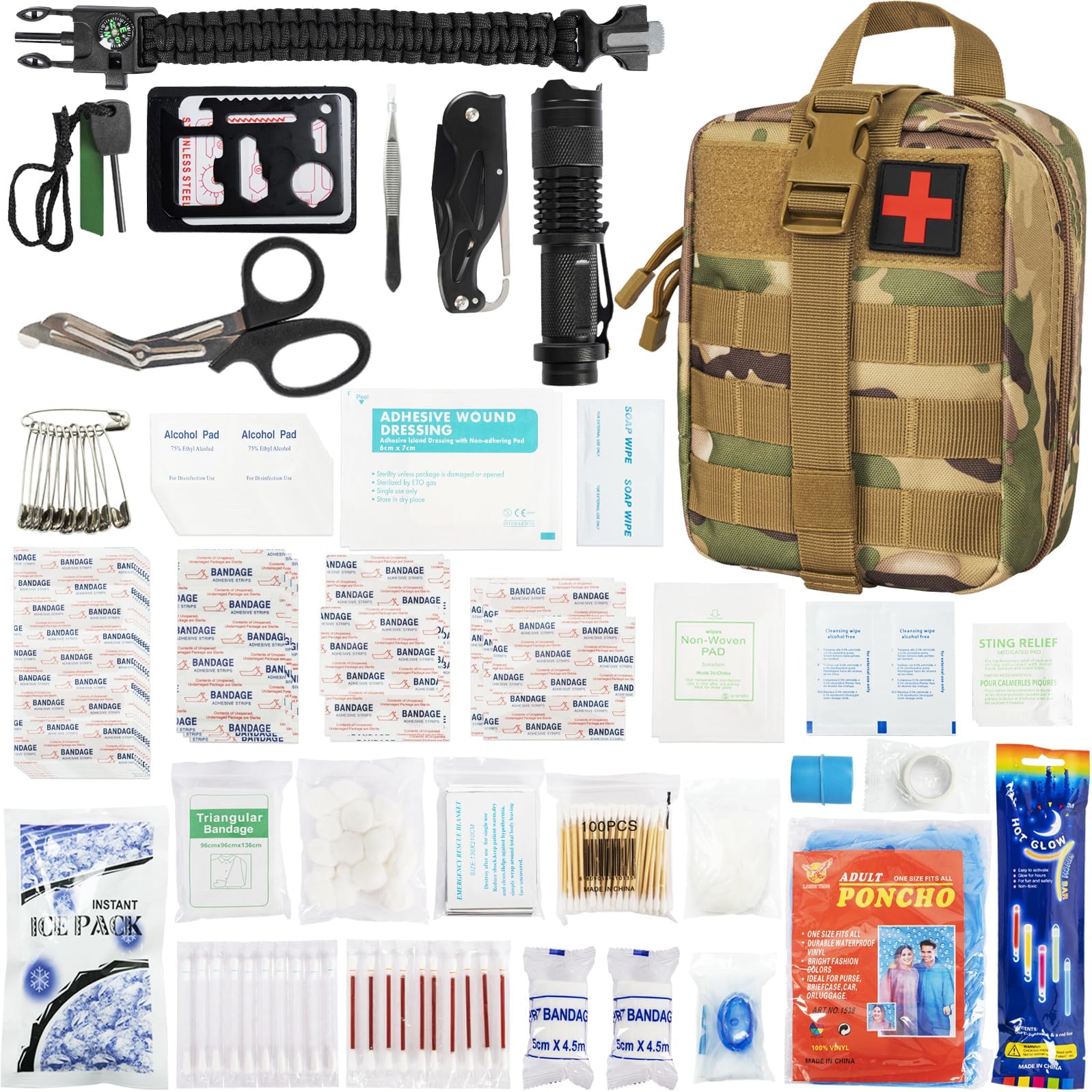 Amazon.com: Survival Kit, 200 in 1, Gifts for Men Women Teenagers ...