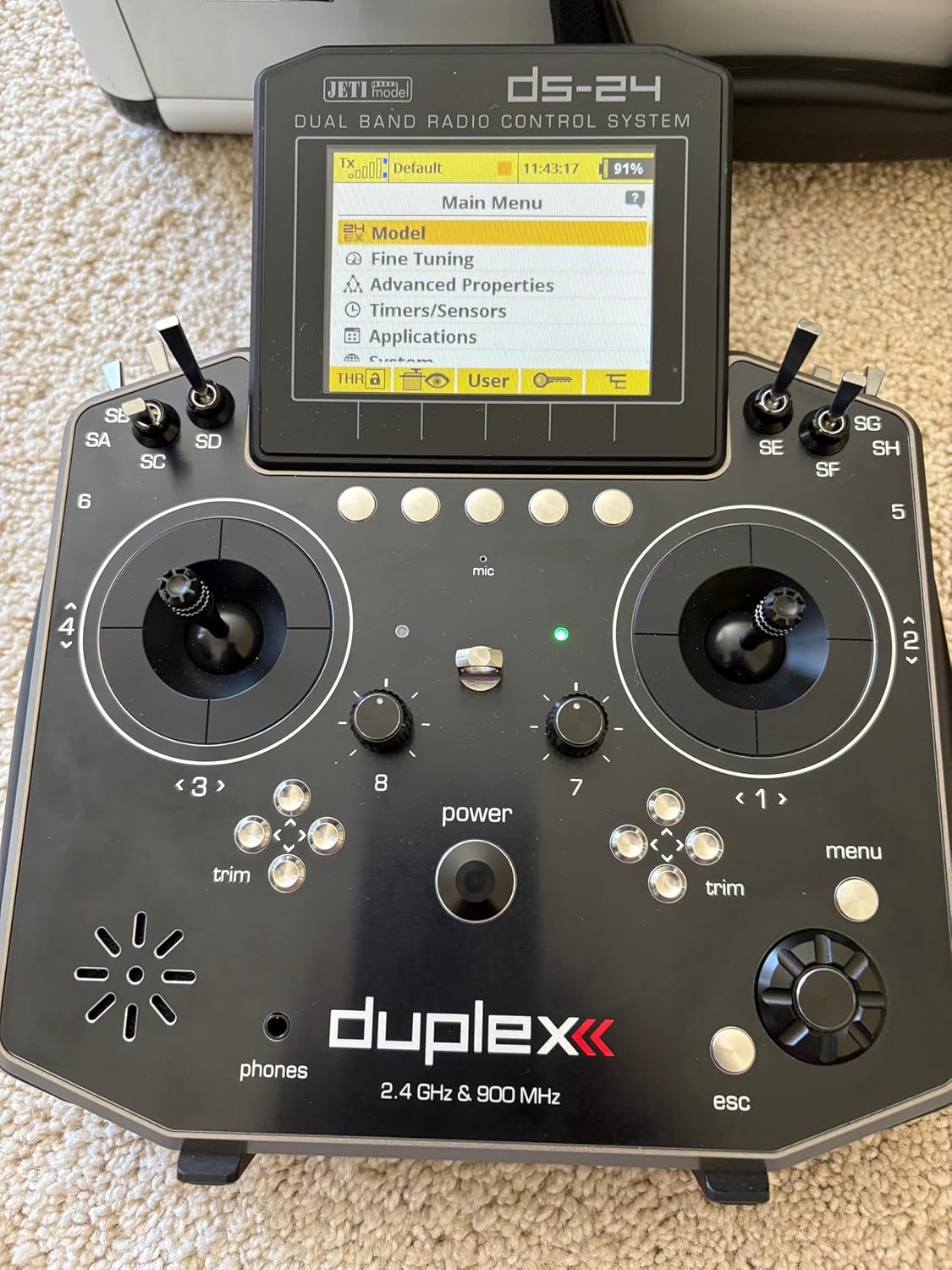 Amazon.com: Jeti Duplex DS-24 Dual Band 2.4GHz & 900MHz RC Transmitter ...