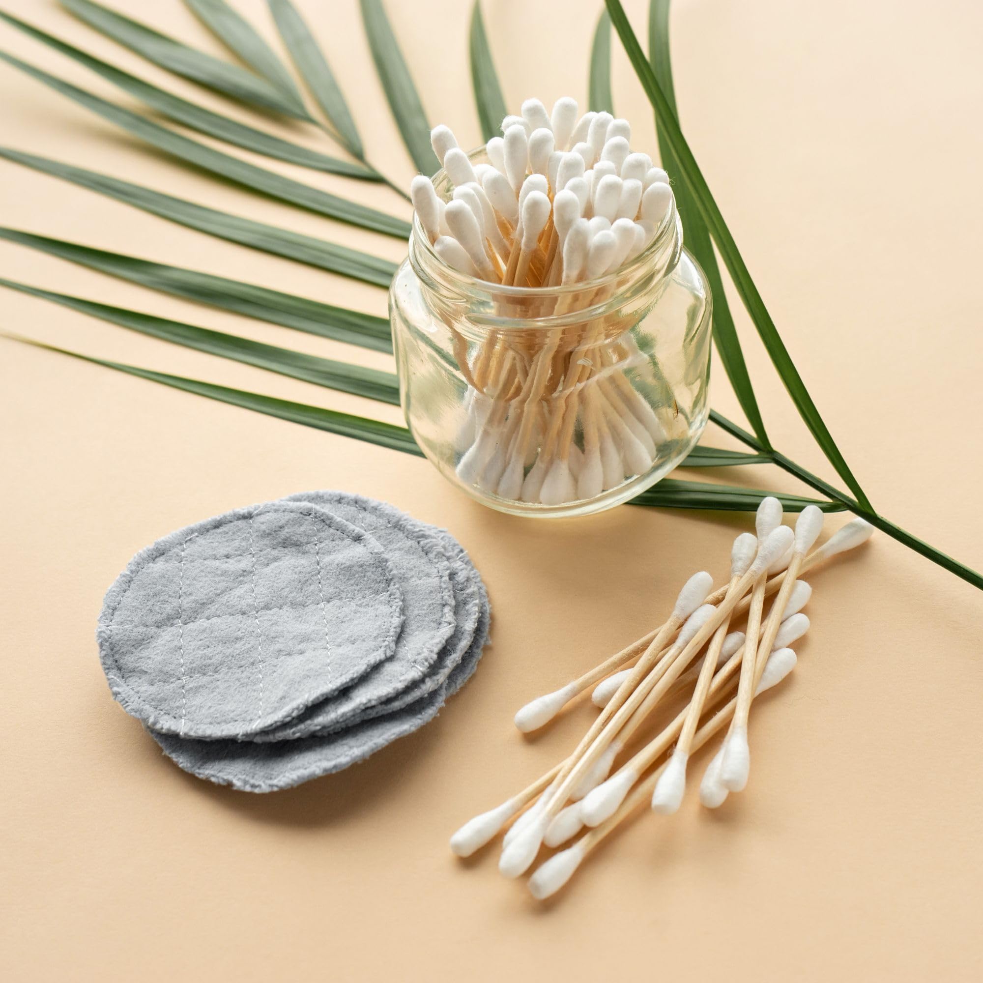 Bamboo Cotton Buds – 1000 Pcs Organic Cotton Wool Buds, Biodegradable ...