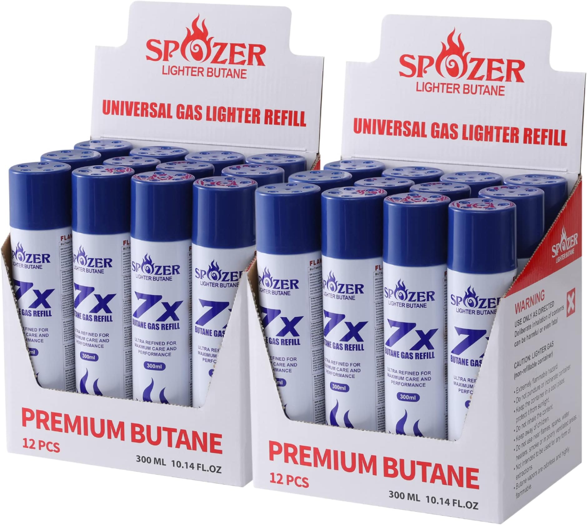 Amazon.com: SPOZER 7X Premium Butane Fuel, Universal 99.99% Ultra Pure ...