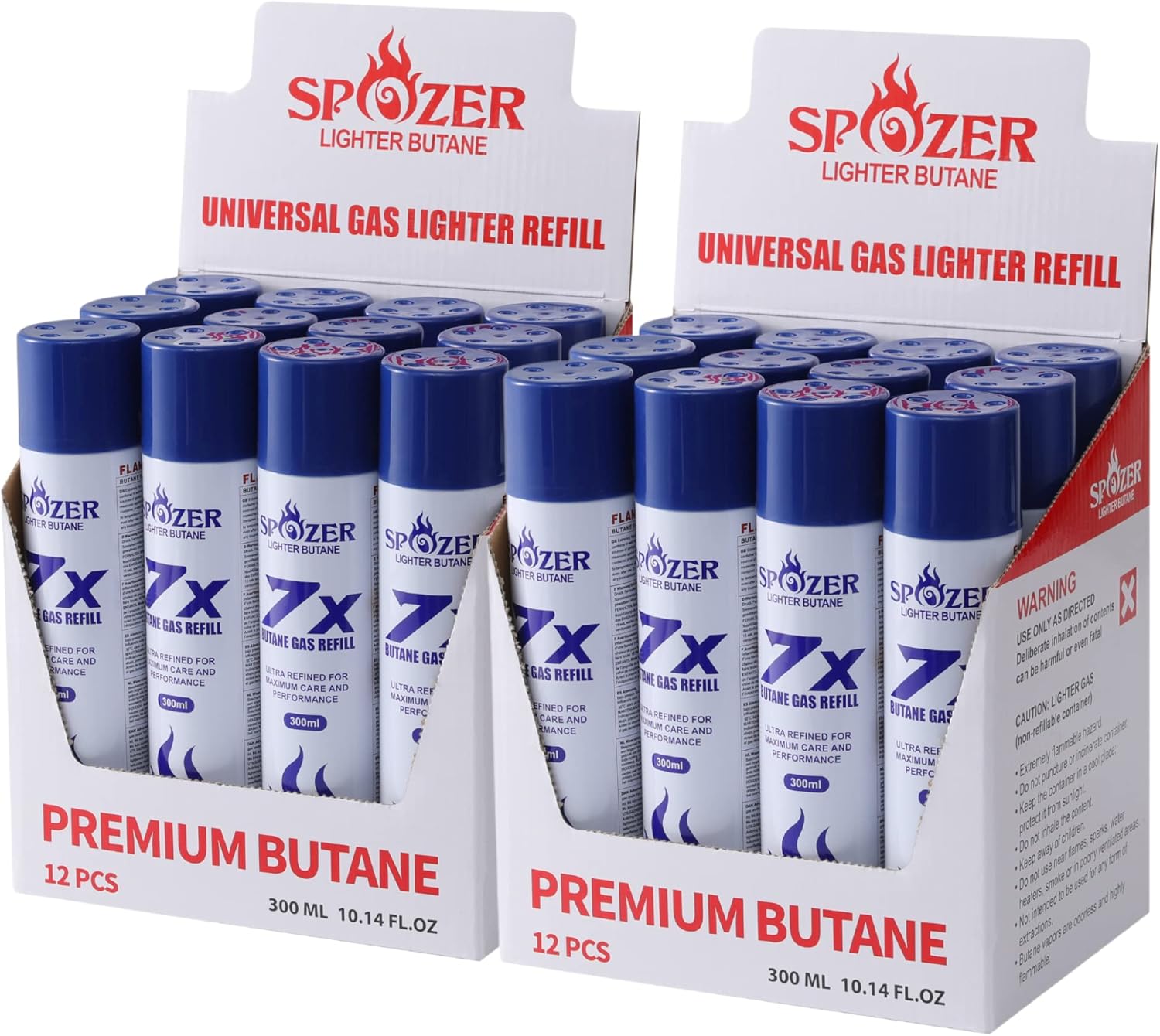 Amazon.com: SPOZER 7X Premium Butane Fuel, Universal 99.99% Ultra Pure ...