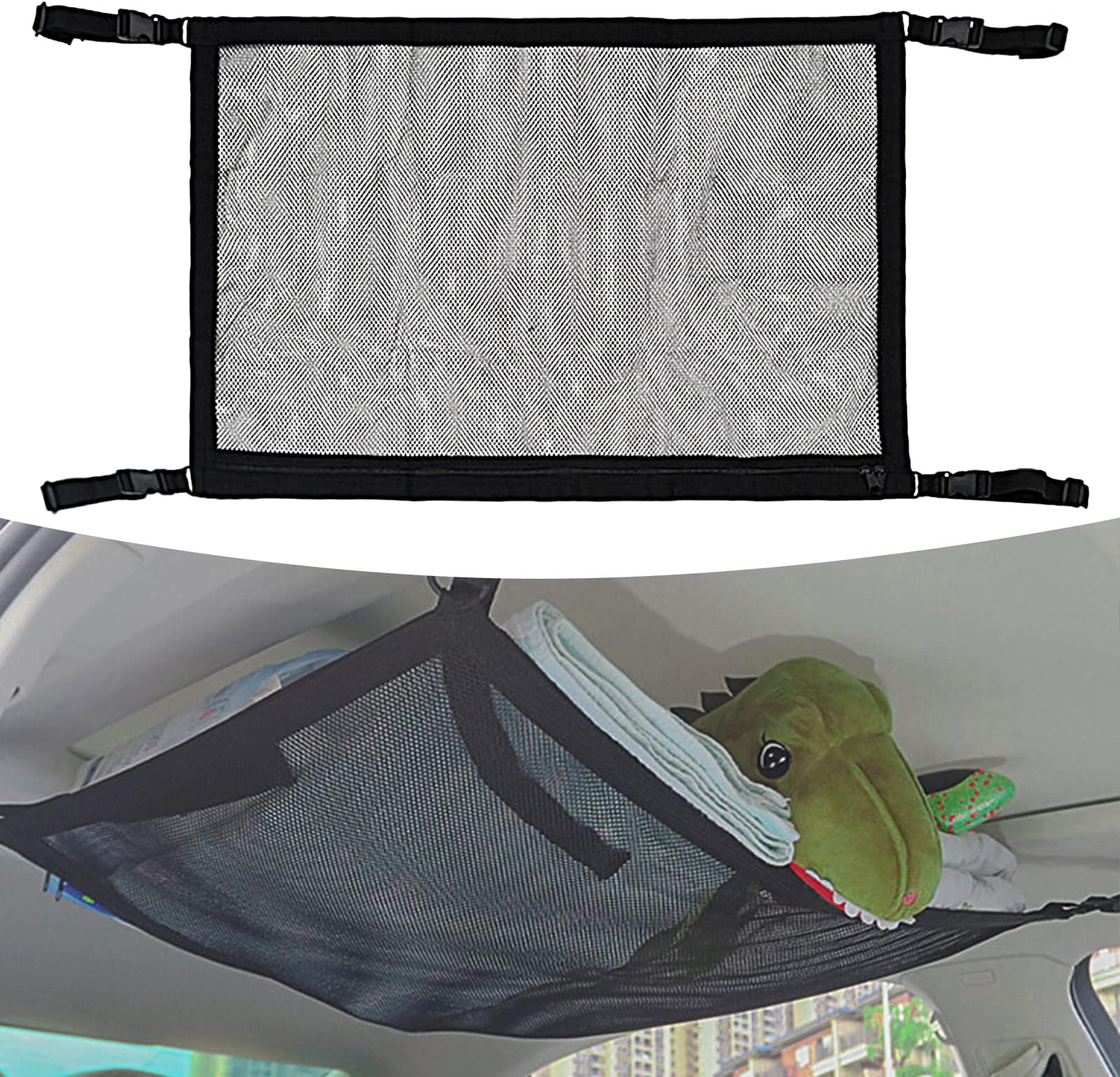 Amazon.com: jeseny Pack-1 Car Ceiling Storage Net, 35.4" x 25.5 ...