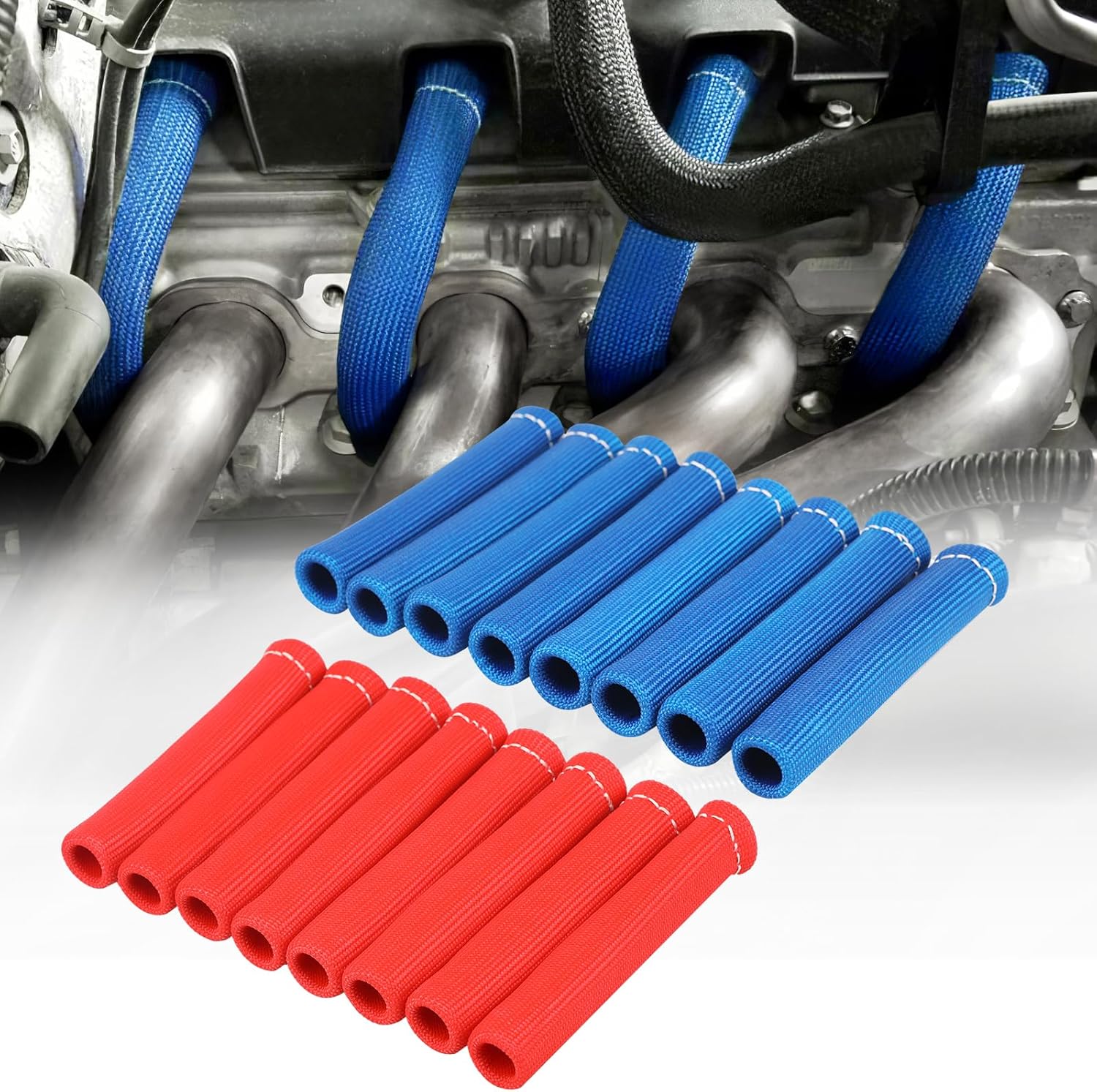 Amazon.com: SHINEHOME 16PCS Spark Plug Wire Boots Heat Shield Protector ...