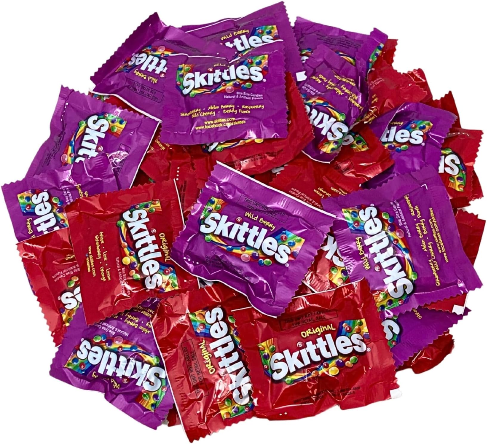 Amazon.com : Klub Bulk Skitles Candy Assortment -1lb-Wild Berry ...