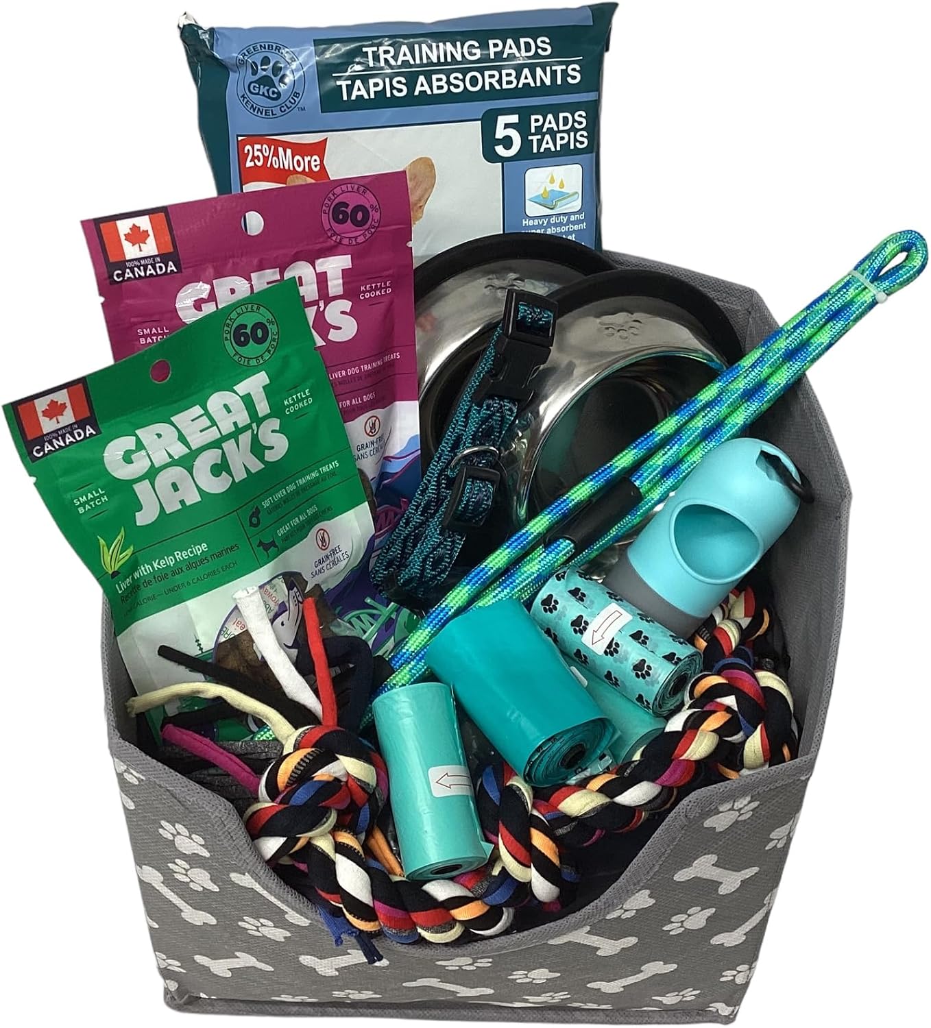 Pet Supplies : Puppy Starter Kit New Puppy Essential Kit (Blue) Toy ...