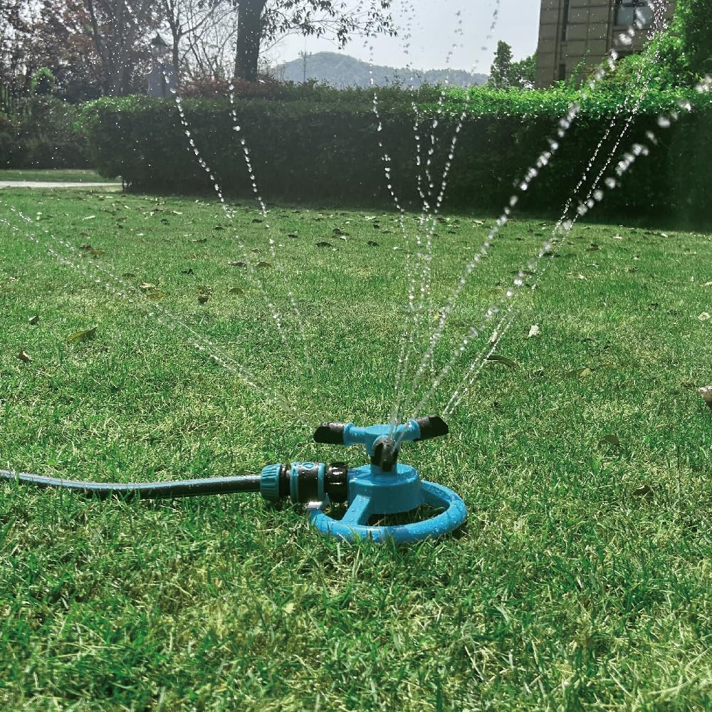 Amazon.com : 2 Packs Sprinklers for Yard, Lawn Sprinkler, 360 Degree ...