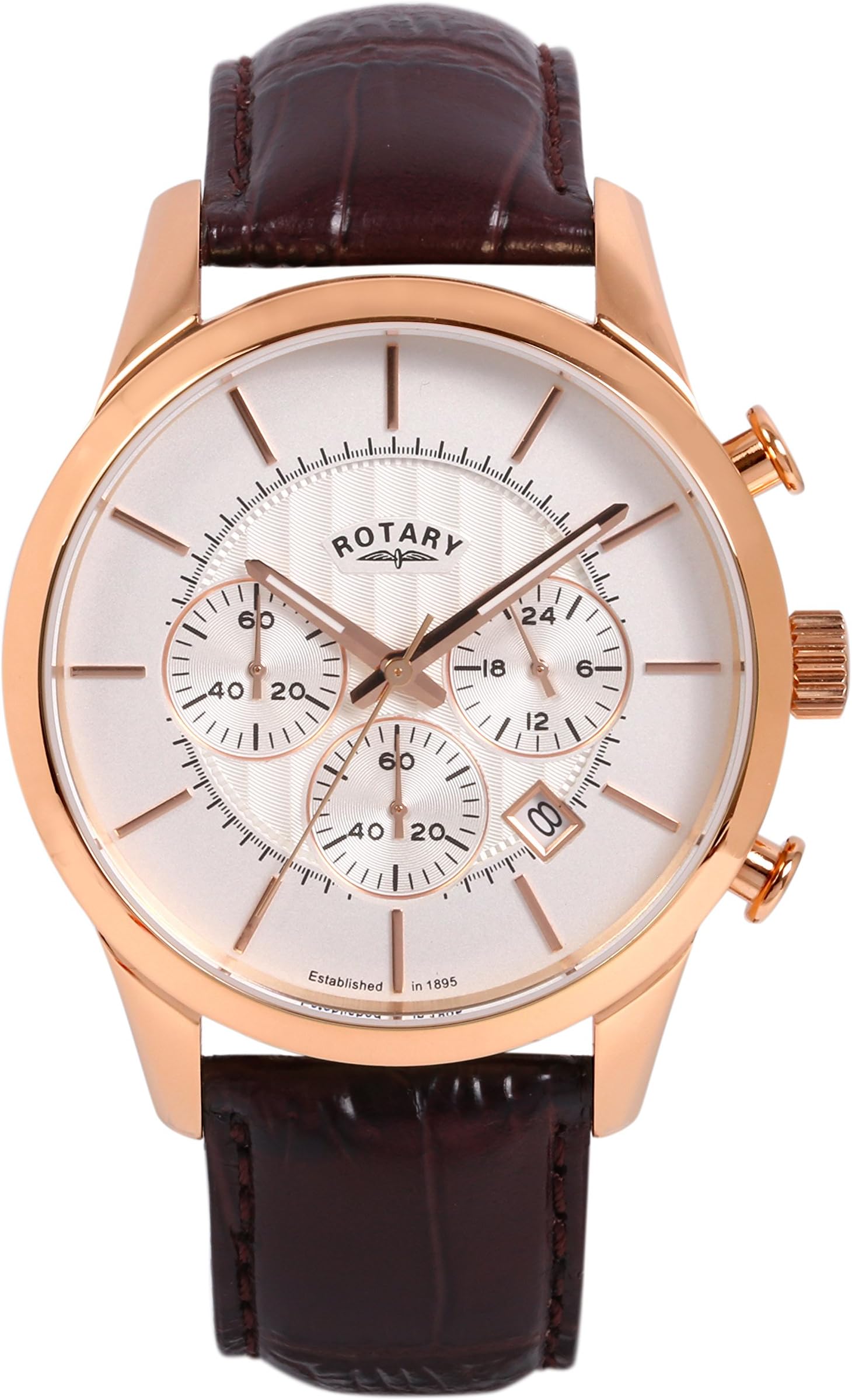 Rotary Mens Chronograph Watch, Analogue Display with Blue Dial and ...