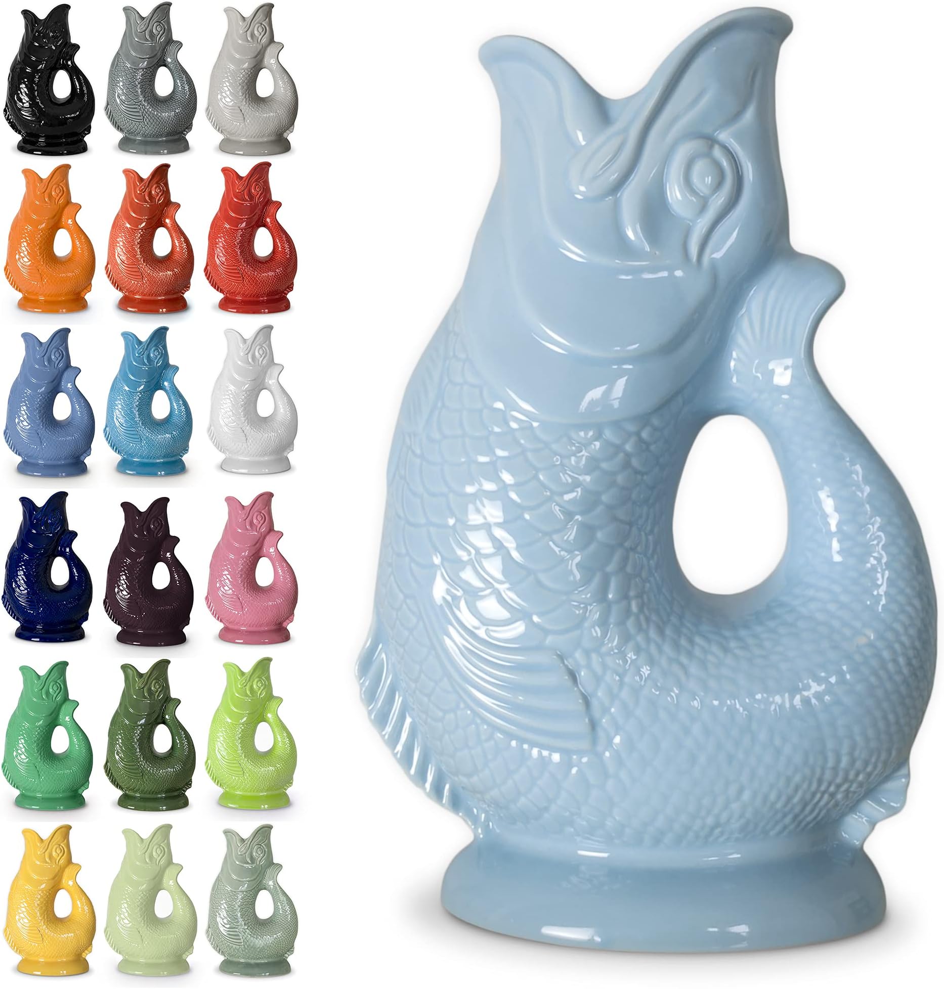 The Original Gluggle Jug by Wade Ceramics - Extra Large Pink – Glug ...