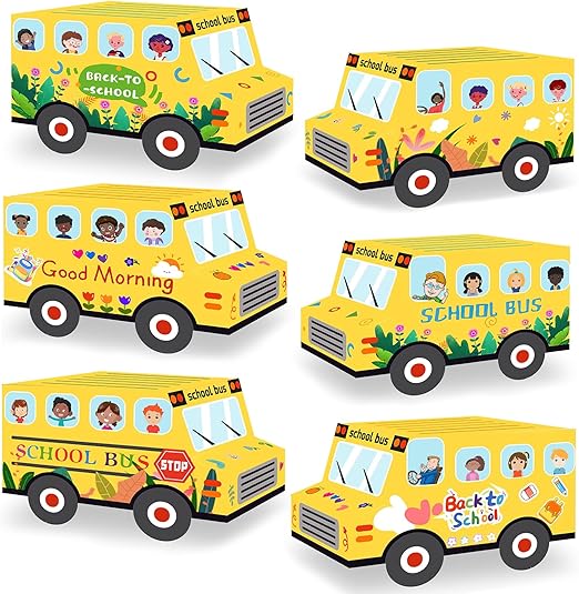 Amazon.com: HOWAF 12 PCS Back to School Bus Candy Boxes Welcome Treat ...