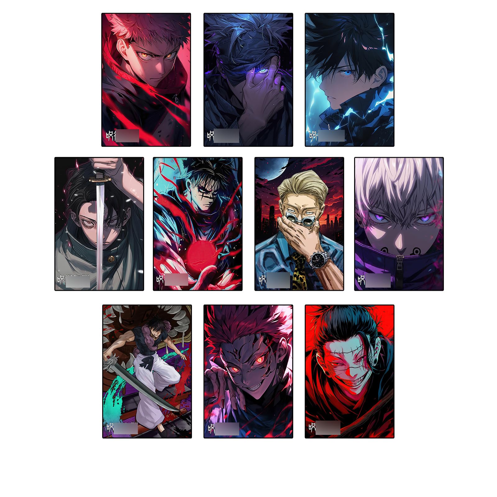 Buy ELSARBEINA JJK Set Anime Art Wall JJk Wall Art Okkotsu Yuuta Toge ...