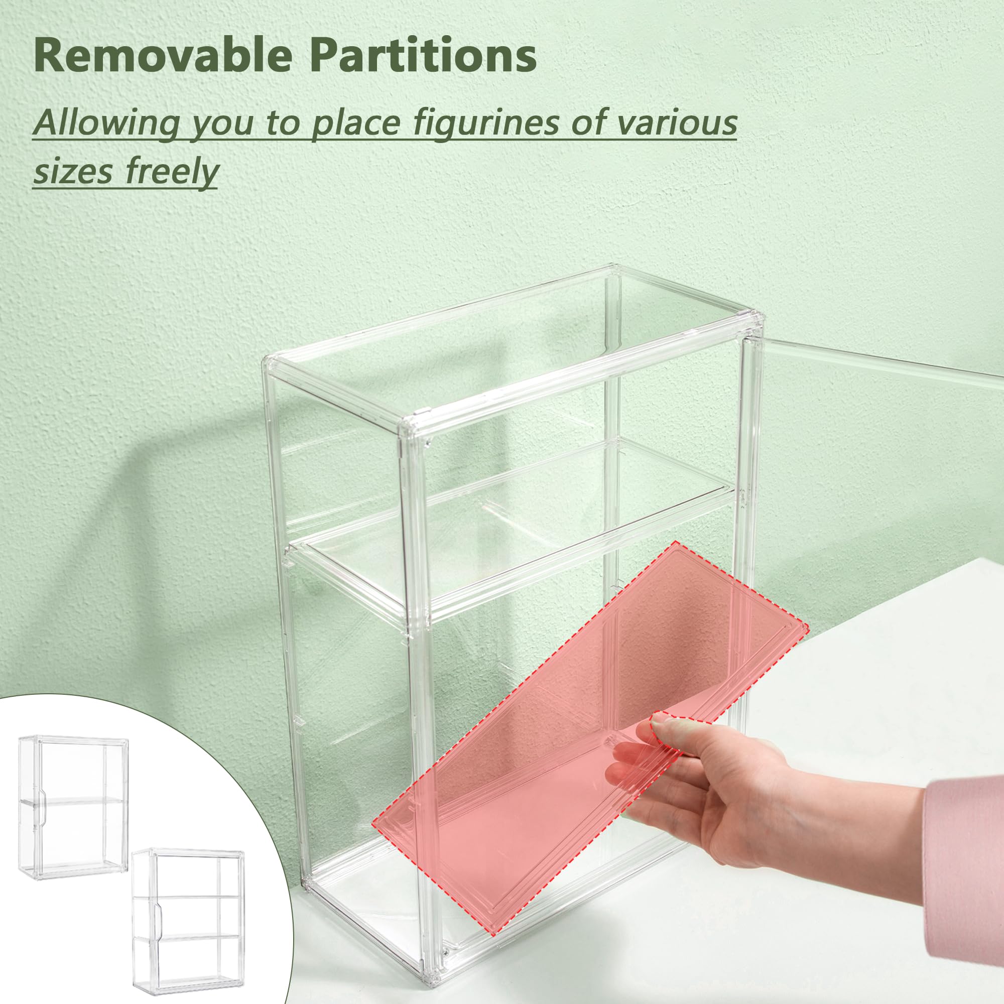 Snapklik.com : Acrylic Display Case For Collectibles 3 Tier Figure ...