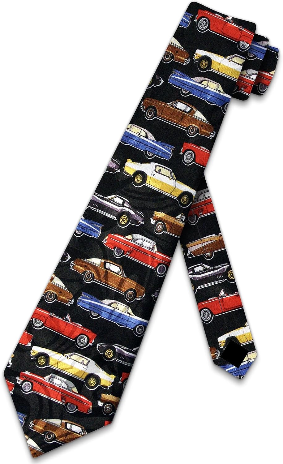 Amazon.com: Steven Harris Classic Car Ties Vintage Automotive Necktie ...